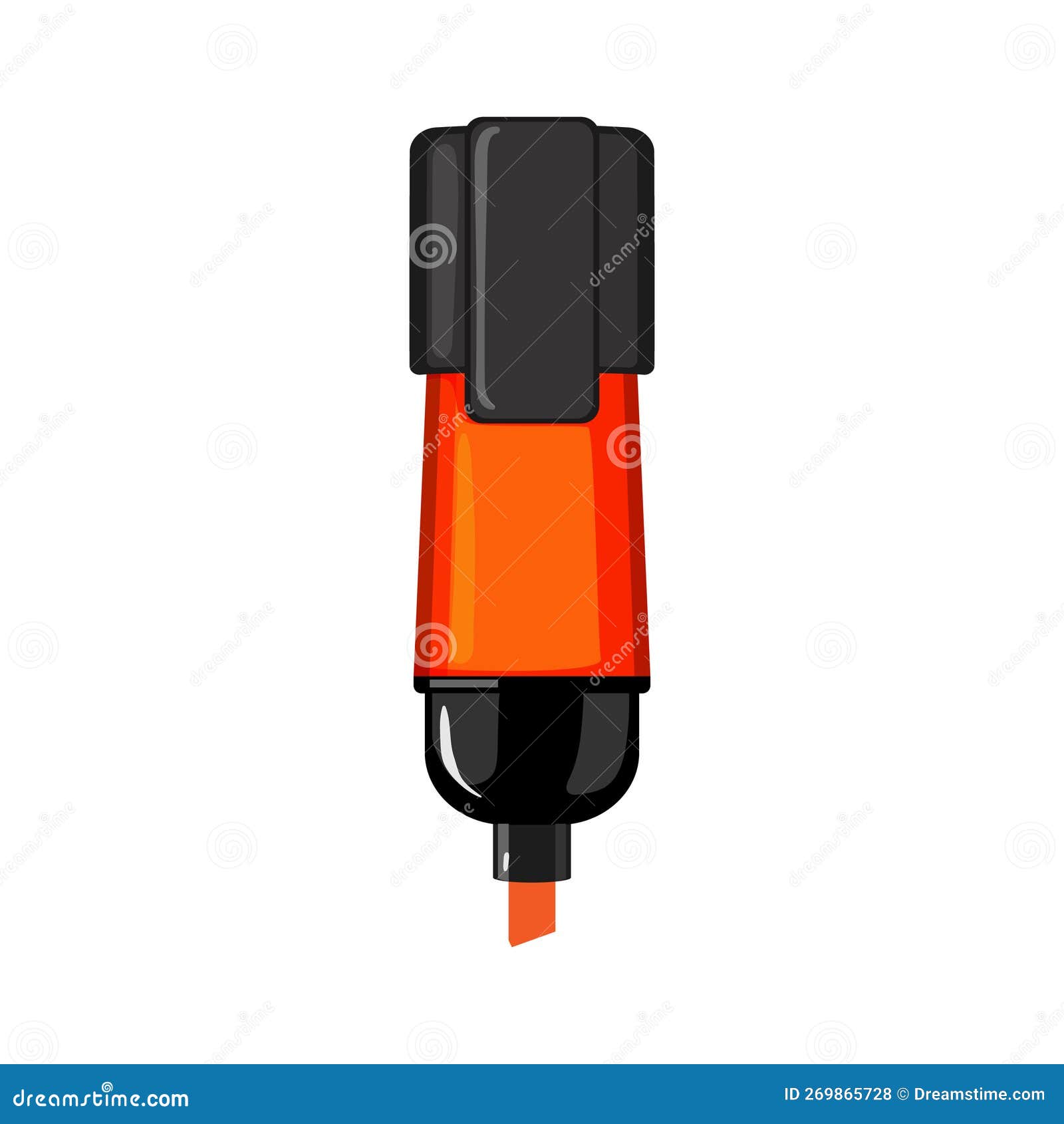 Tool Highlighter Cartoon Vector Illustration Stock Vector ...