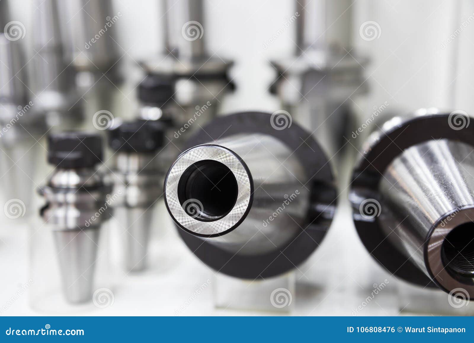 Tool Holder for CNC Machine Stock Photo - Image of cutting, background ...