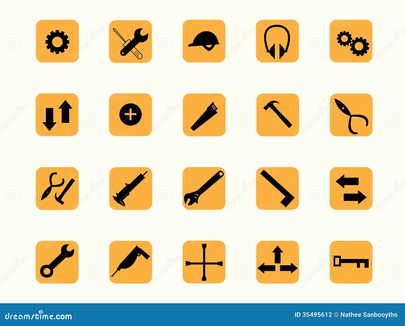 Tool icon stock vector. Illustration of cleaner, accessories - 35495612