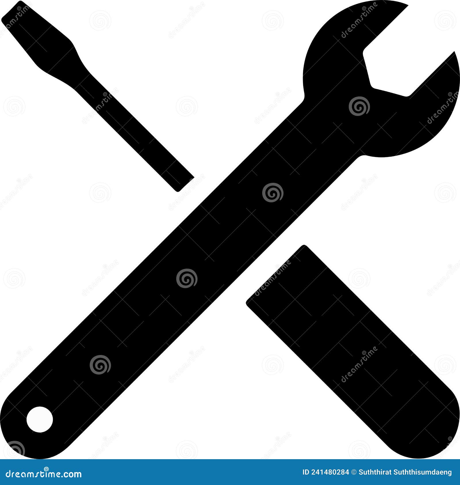 Tool icon stock vector. Illustration of screwdriver - 241480284