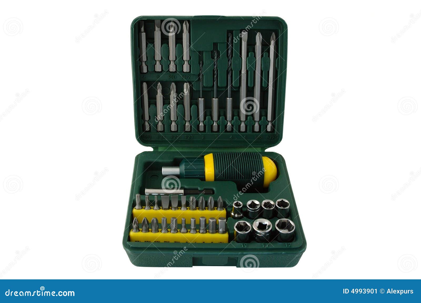 Tool kit. stock image. Image of wrench, screwdriver, repair - 4993901