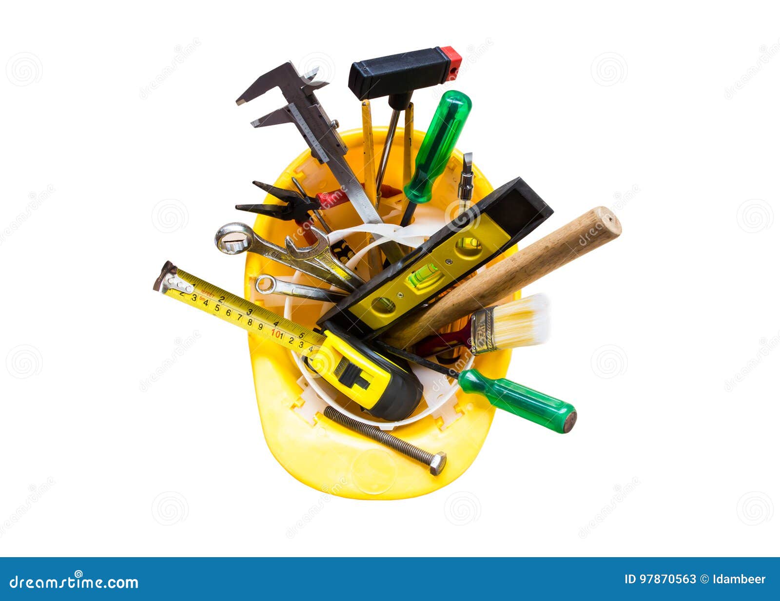 Tool Kit Construction Planning Stock Image - Image of industry, work ...