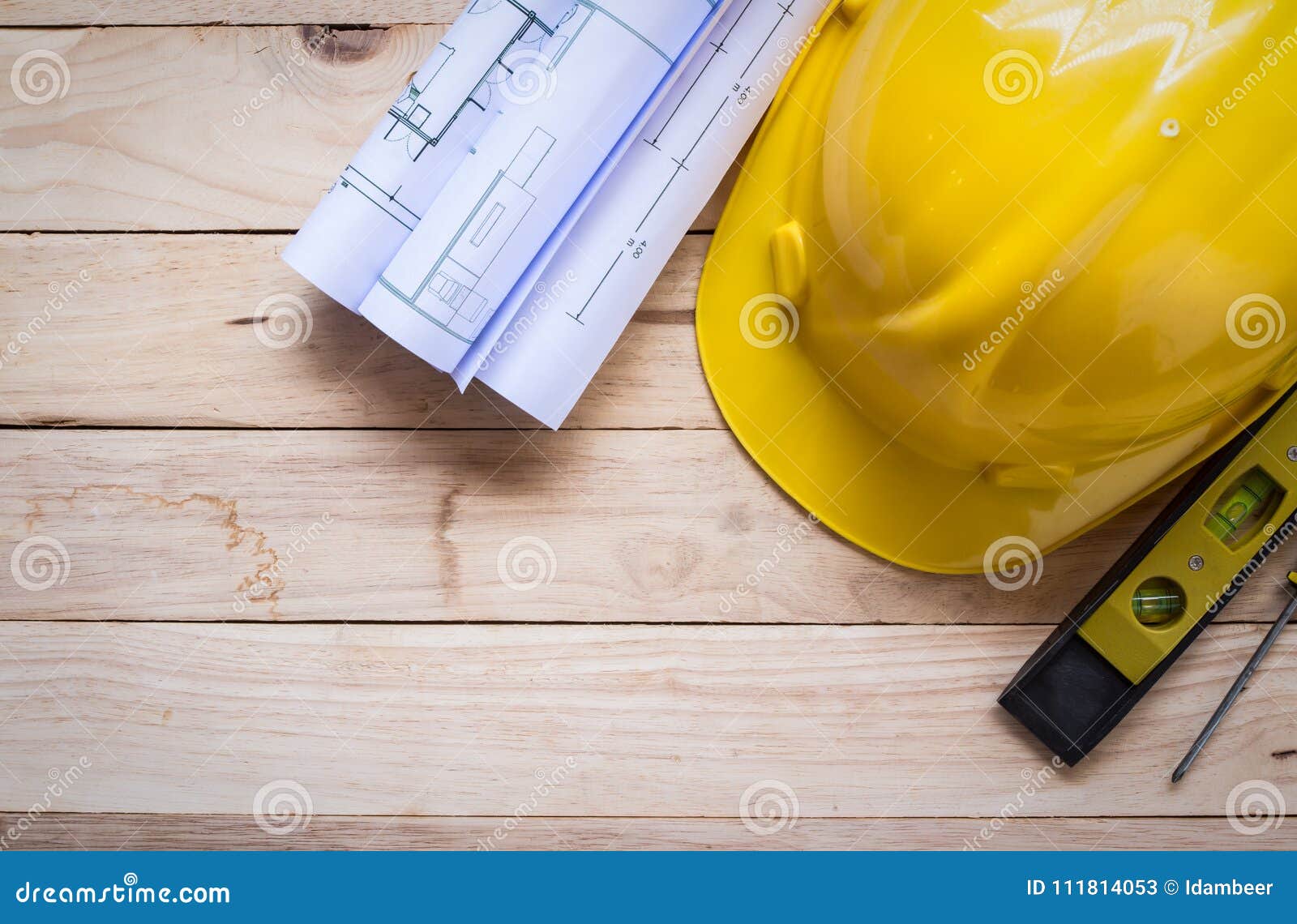 Tool Kit Construction Planning Stock Image - Image of handyman, work ...