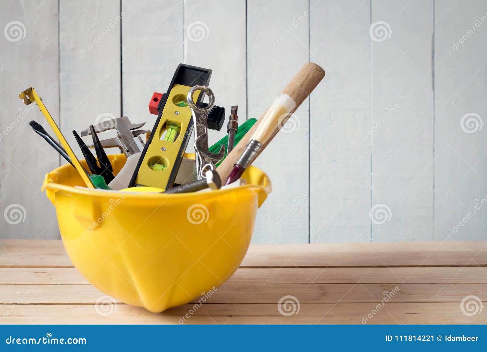 Tool Kit Construction Planning Stock Image - Image of industrial ...