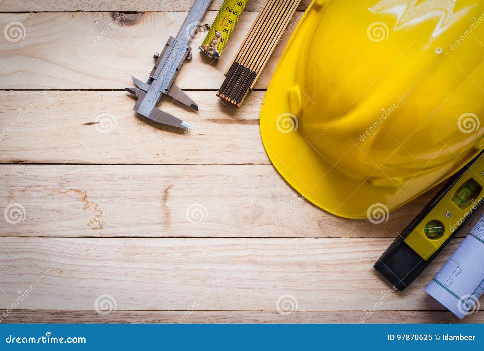 Tool Kit Construction Planning Stock Image - Image of industry ...
