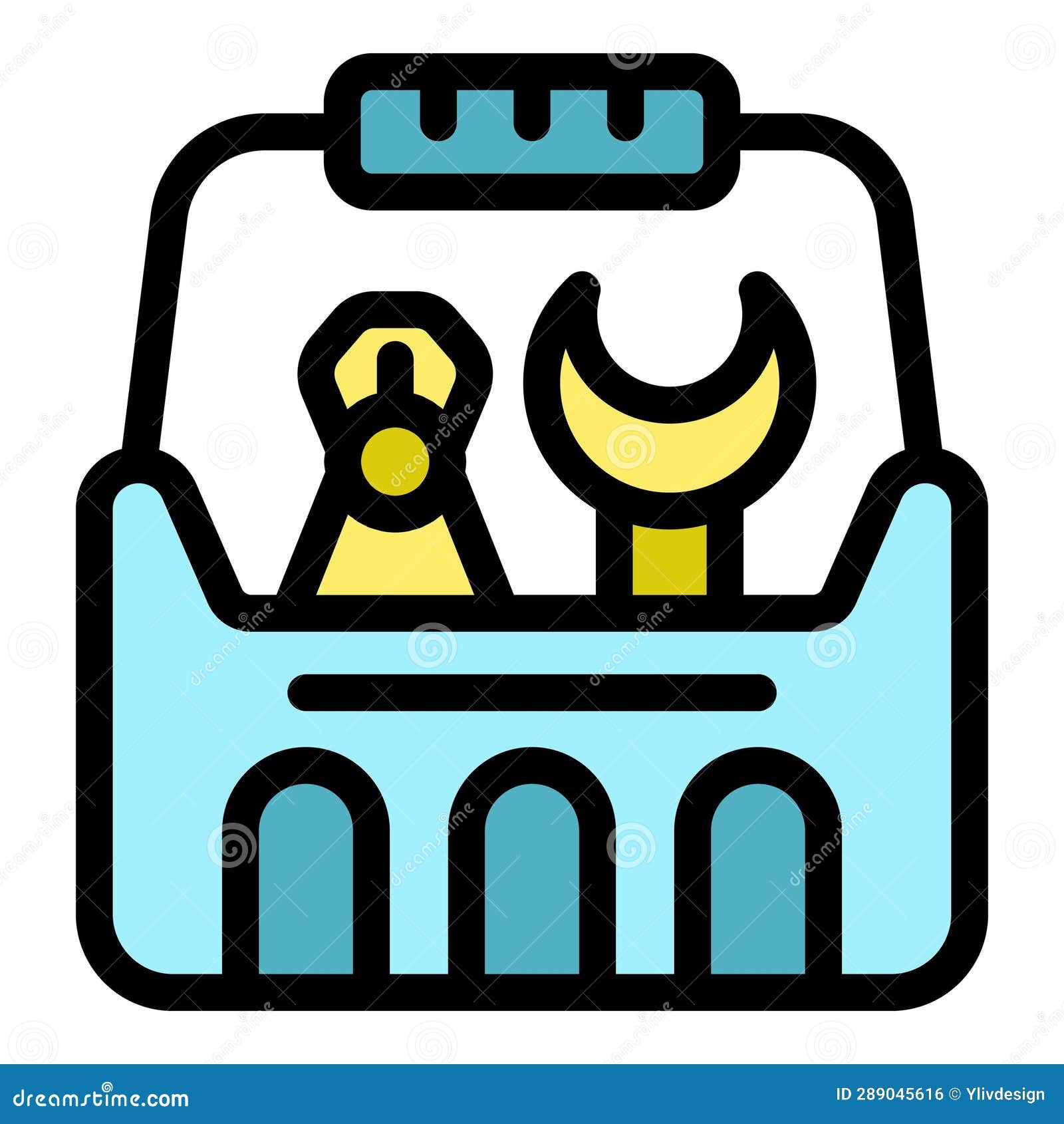 Tool kit icon vector flat stock illustration. Illustration of home ...