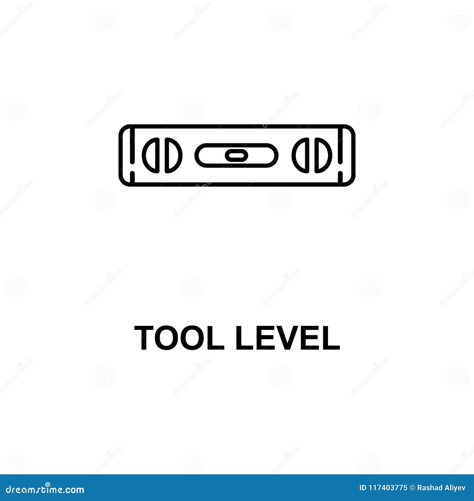 Tool Level Icon. Element of Measuring Instruments Icon with Name for ...