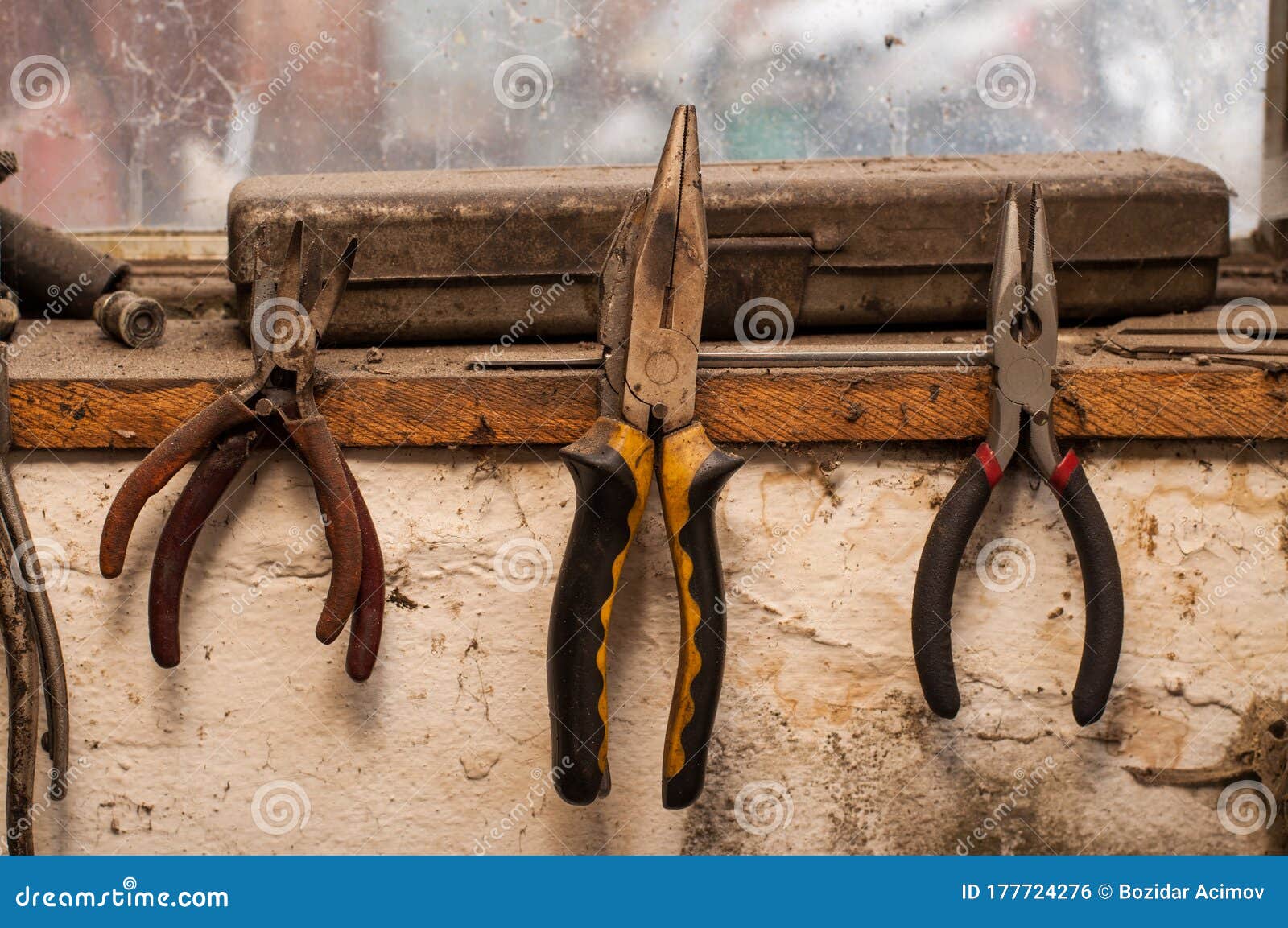 Tool in Machine Shop.Old Tool in Workshor Stock Photo - Image of drill ...