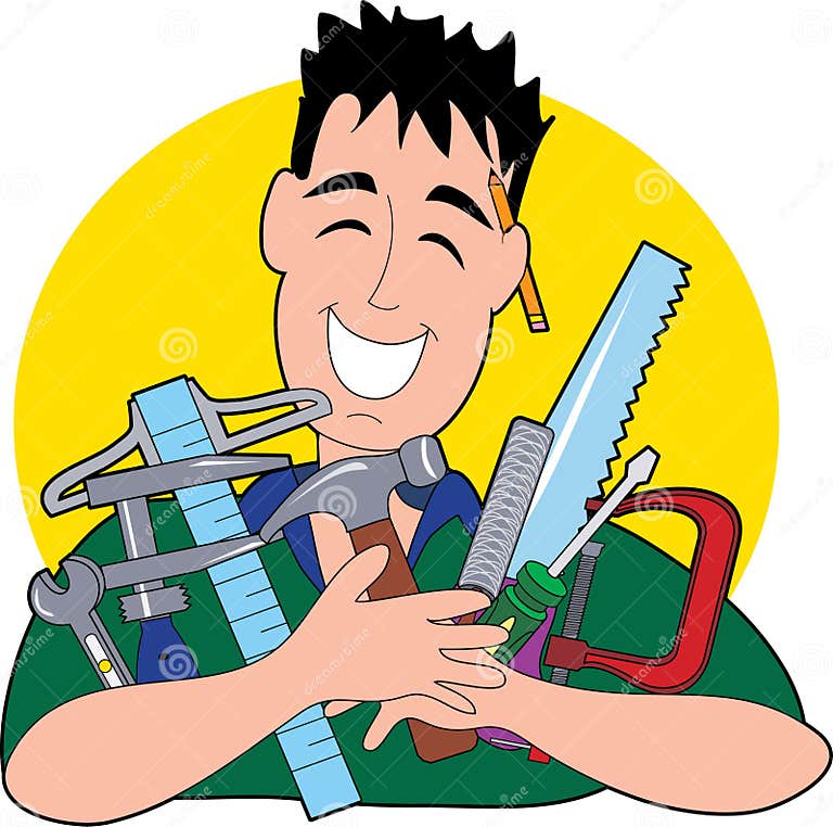 The Tool Man stock illustration. Illustration of tool - 1385190