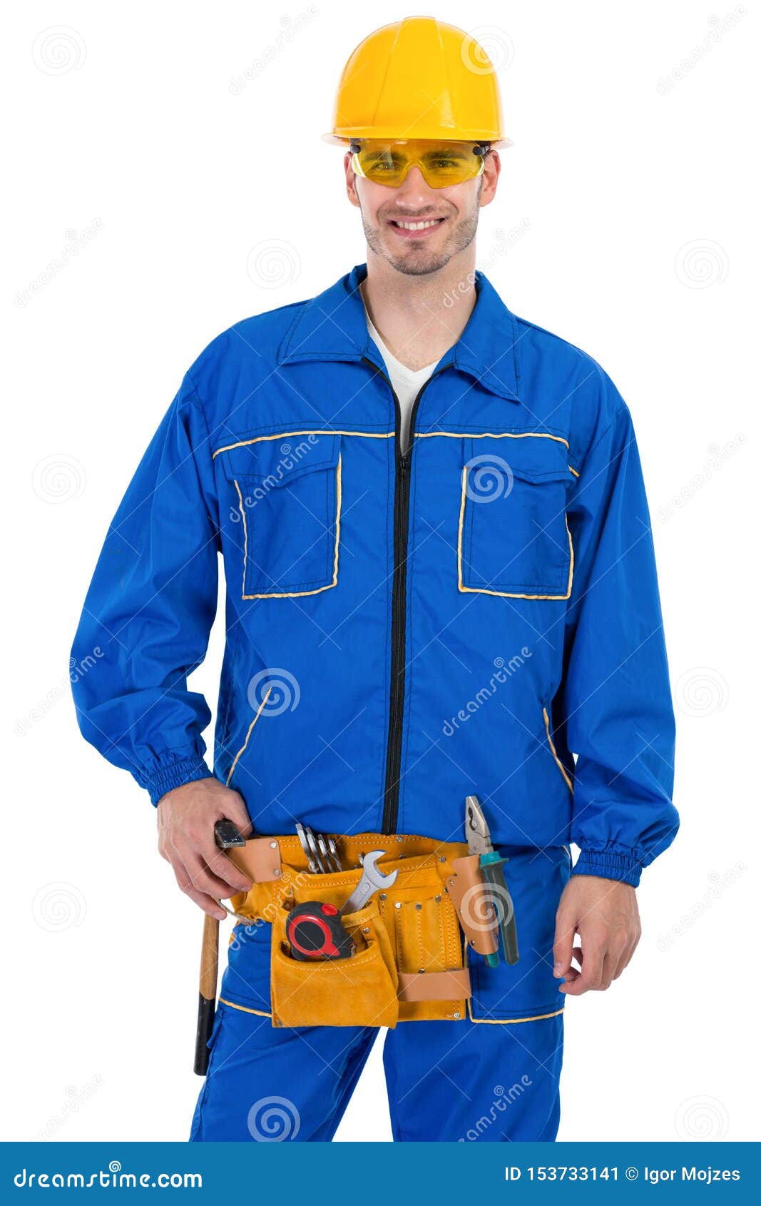 Tool Man Worker with Protect Glass Stock Image - Image of repairman ...