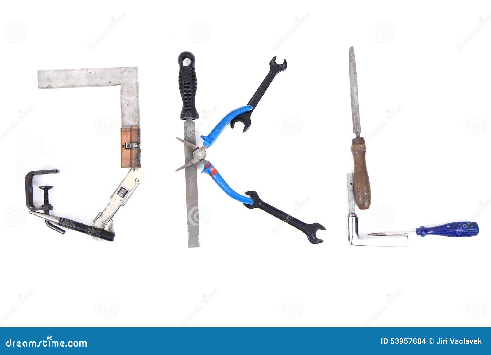 Tool Mechanical As Alphabet Isolated Stock Photo - Image of iron, steel ...
