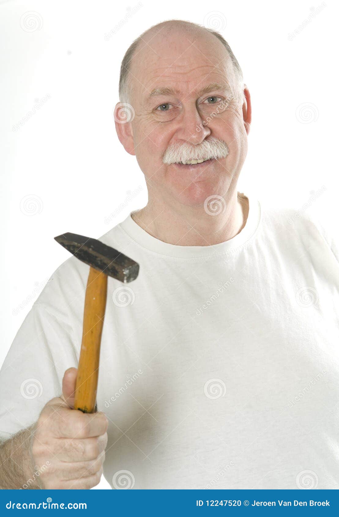 Tool men with hammer stock photo. Image of contractor - 12247520
