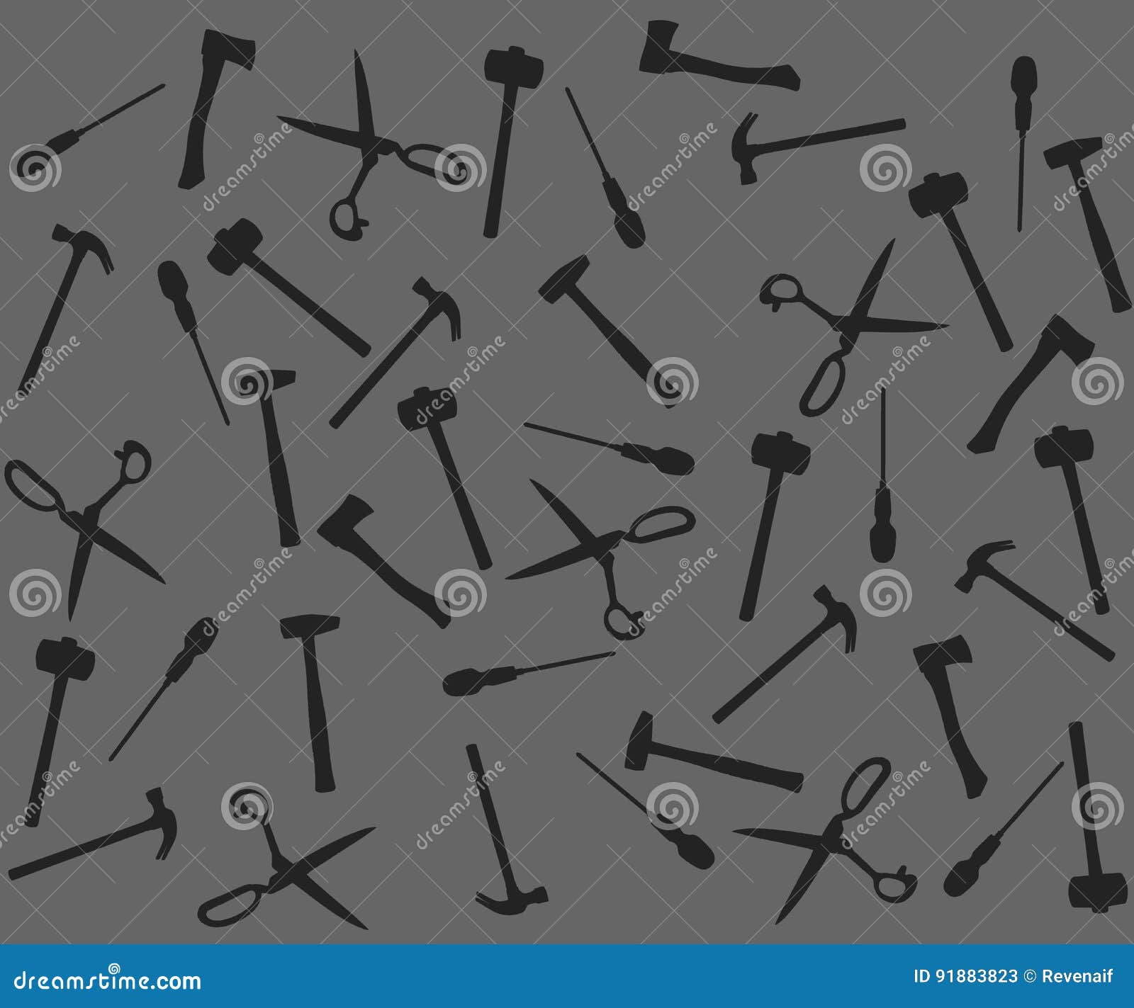 Tool Mess stock illustration. Illustration of mallet - 91883823