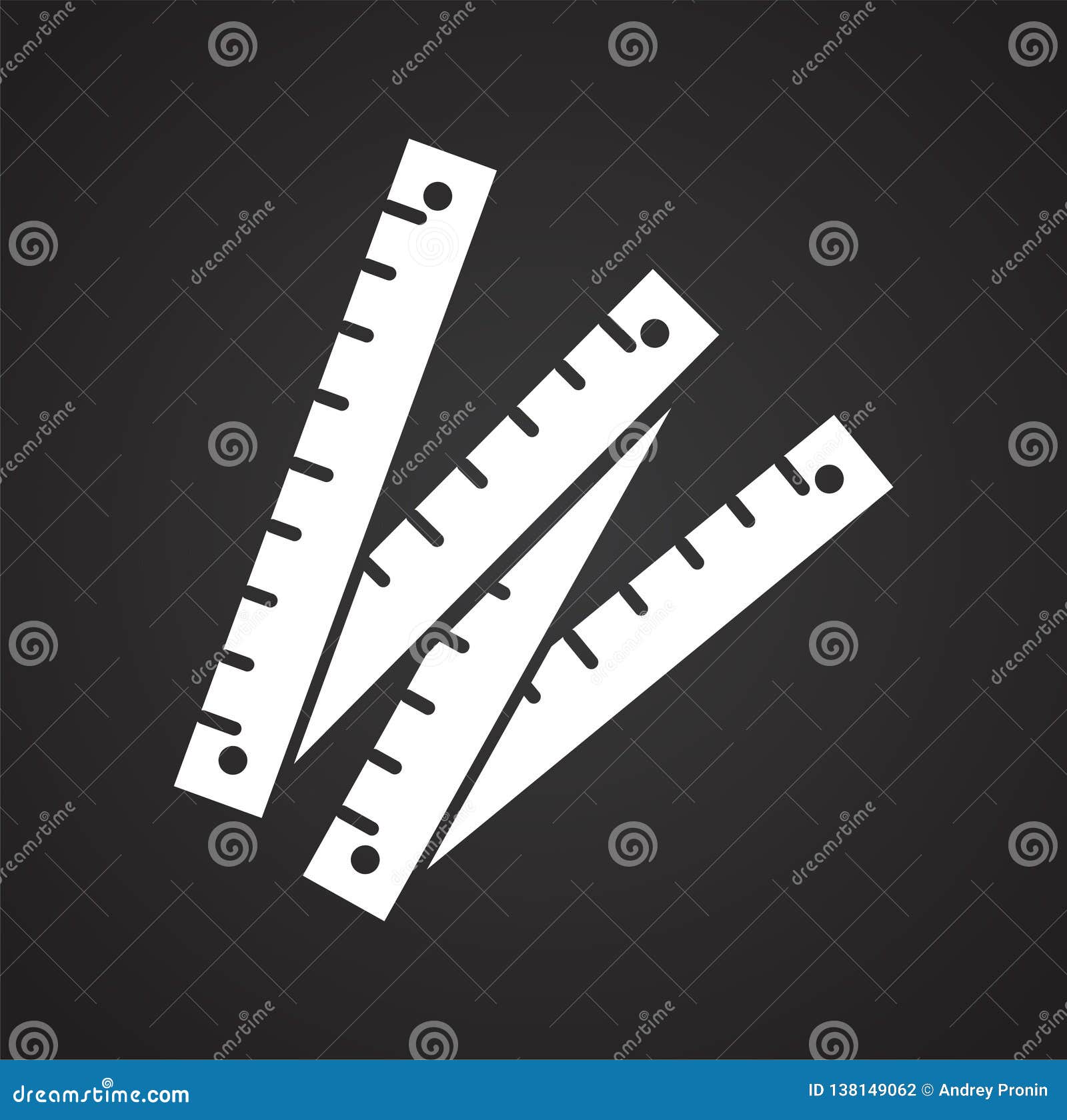 Tool Meter Icon on Black Background for Graphic and Web Design, Modern ...