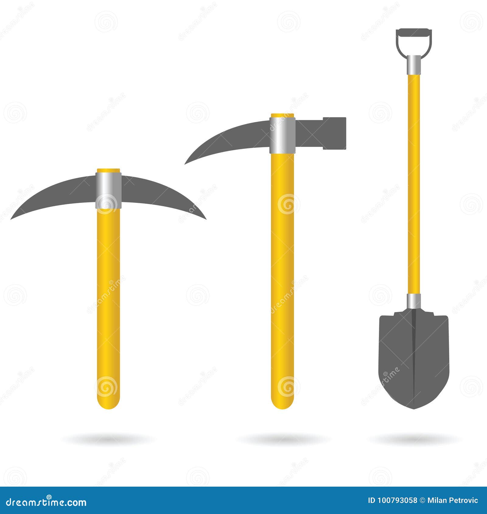 Tool for Mining Set Illustration Stock Vector - Illustration of icon ...