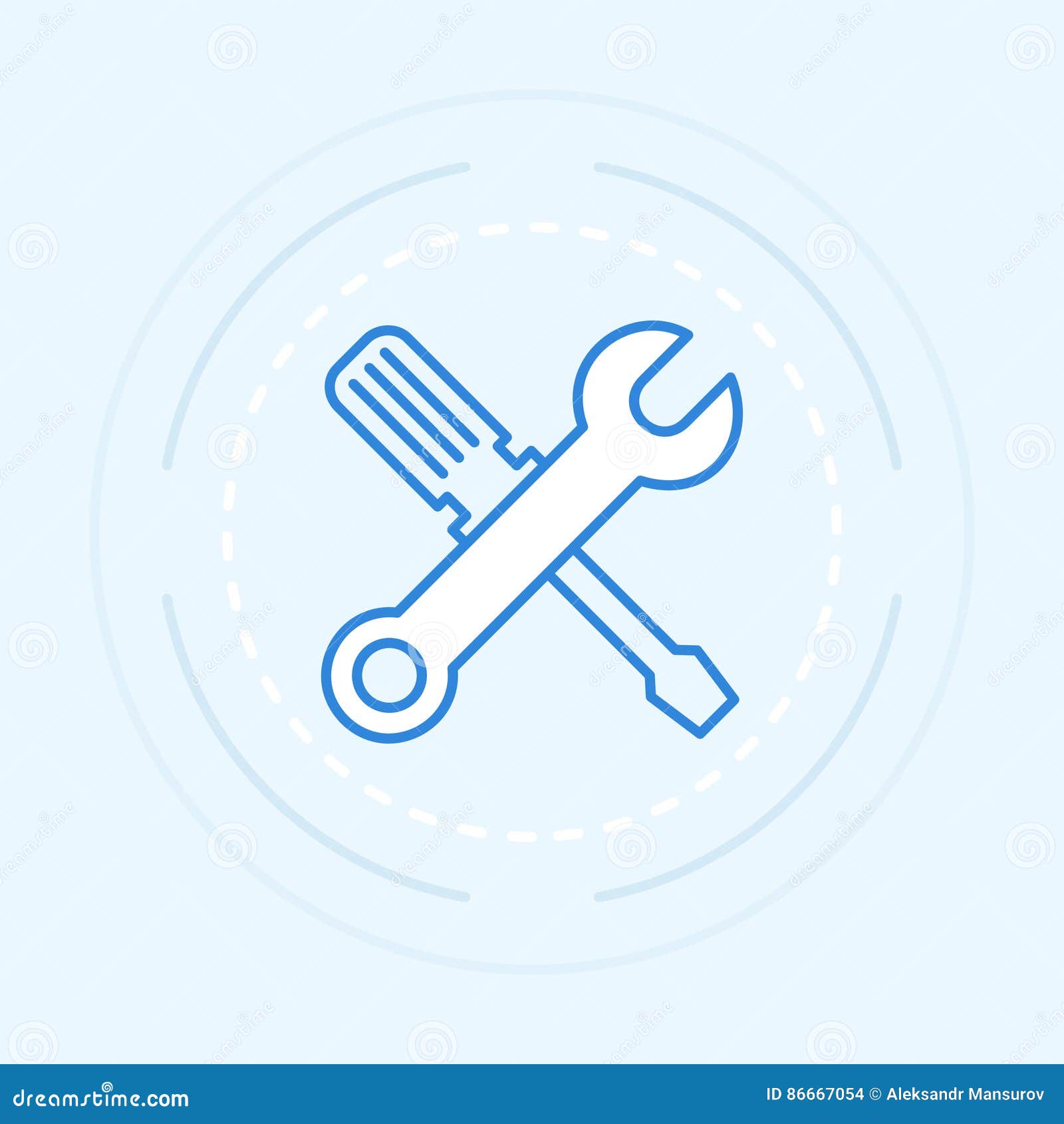 Tool outline stock vector. Illustration of internet, icon - 86667054