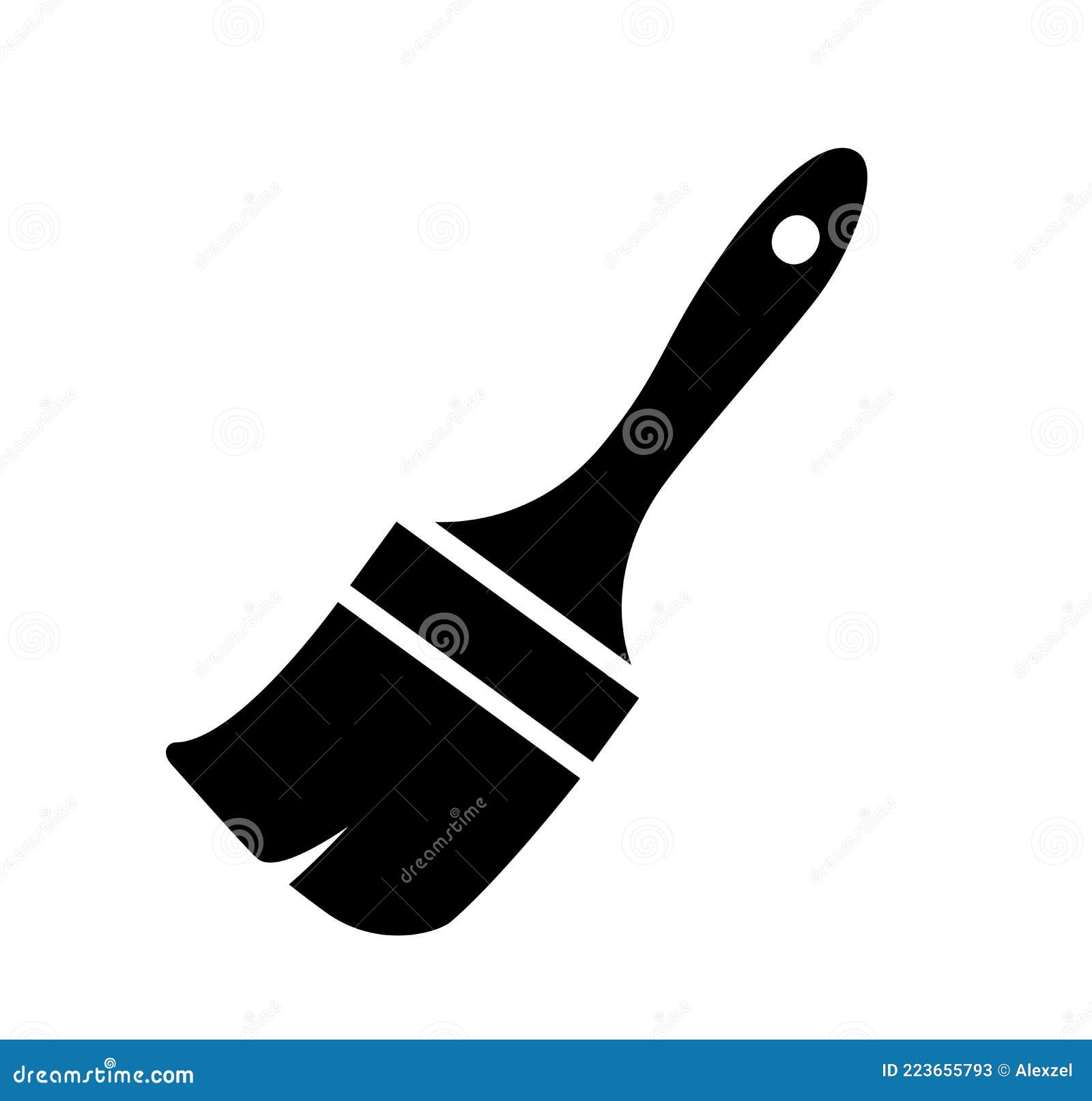 Paint Brush Vector Silhouette