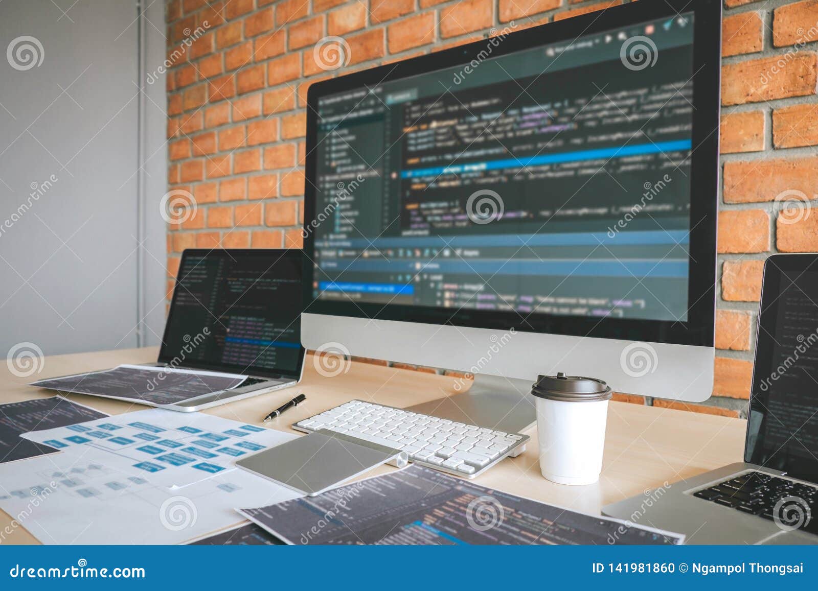 Tool Of Professional Developer Programmer Working A Software Website Design And Coding