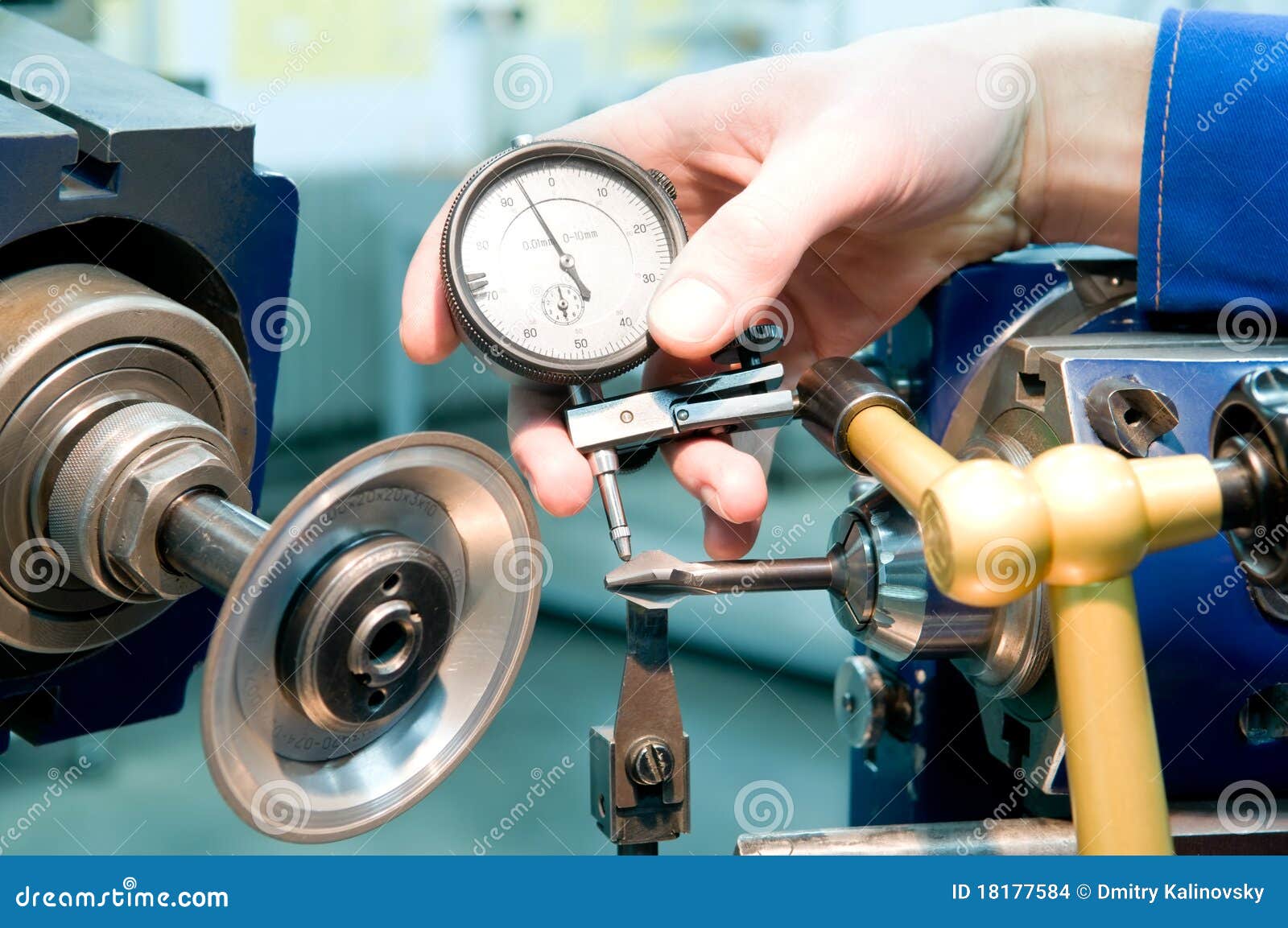 Tool Quality Measuring Process Stock Photo - Image of industrial ...