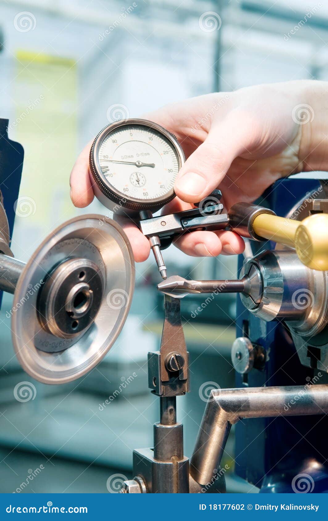 Tool Quality Measuring Process Stock Photo - Image of factory, meter ...