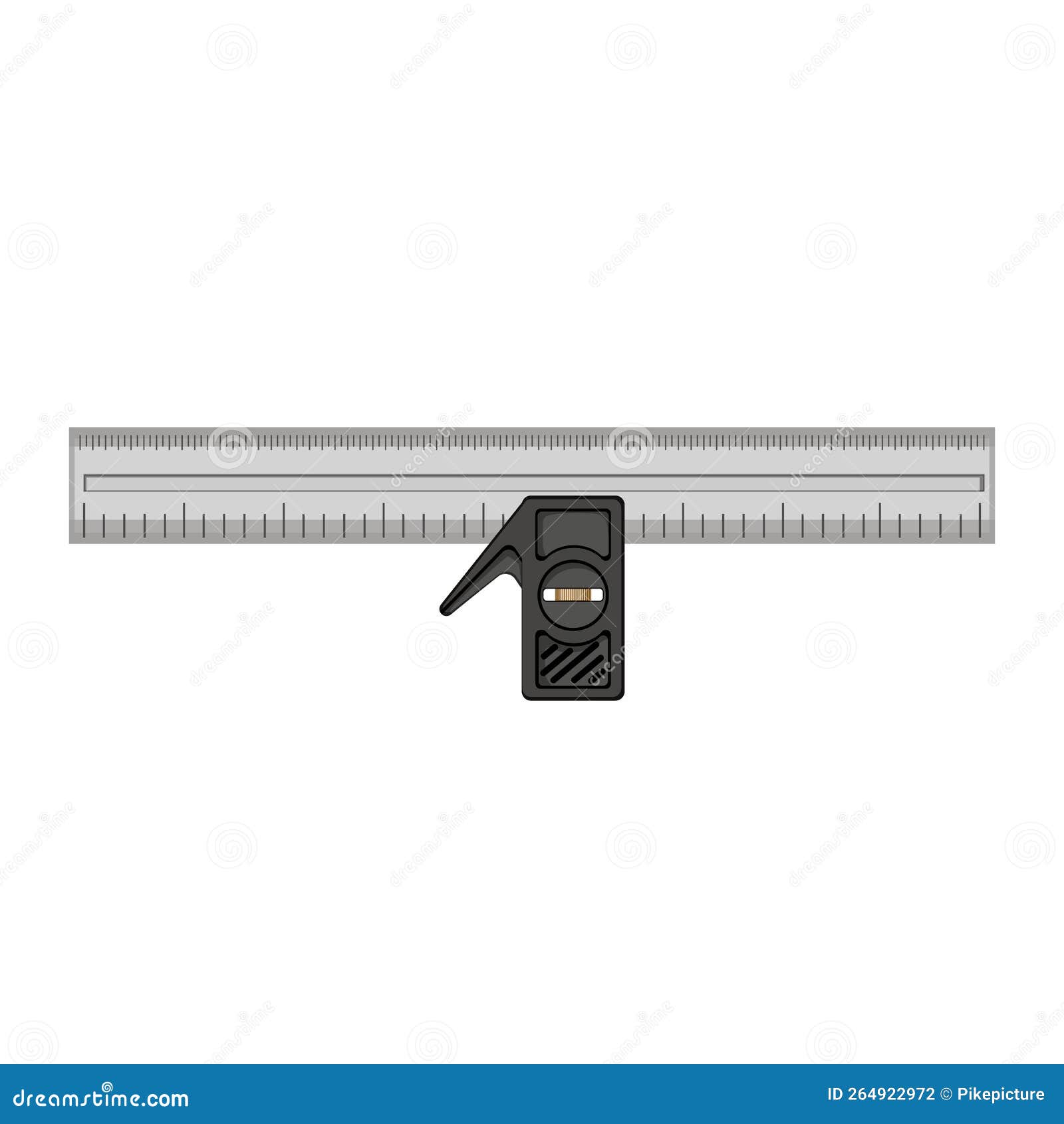 Tool Ruler Builder Cartoon Vector Illustration Stock Vector ...