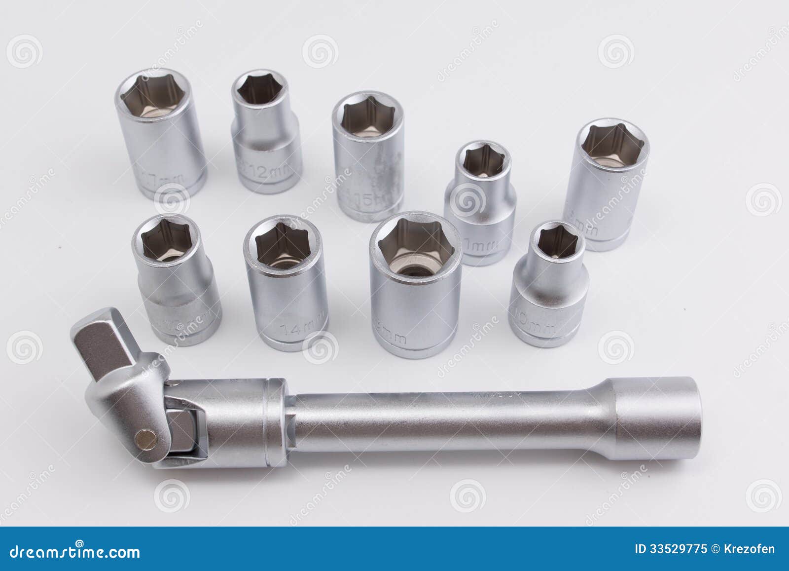 Tool Set for Car on White Background Stock Image - Image of ...