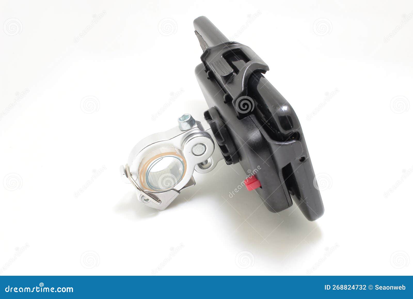 The Tool of Smart Phone Handlebar, White Background Stock Photo - Image ...