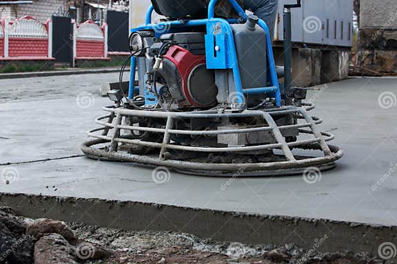 Tool for Smooth Concrete Surface Stock Photo - Image of floor ...