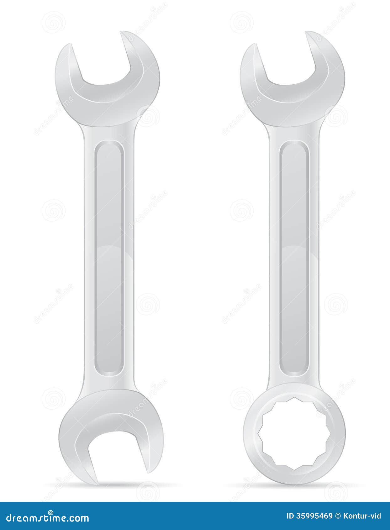 Tool Spanner Vector Illustration Stock Vector - Illustration of object ...