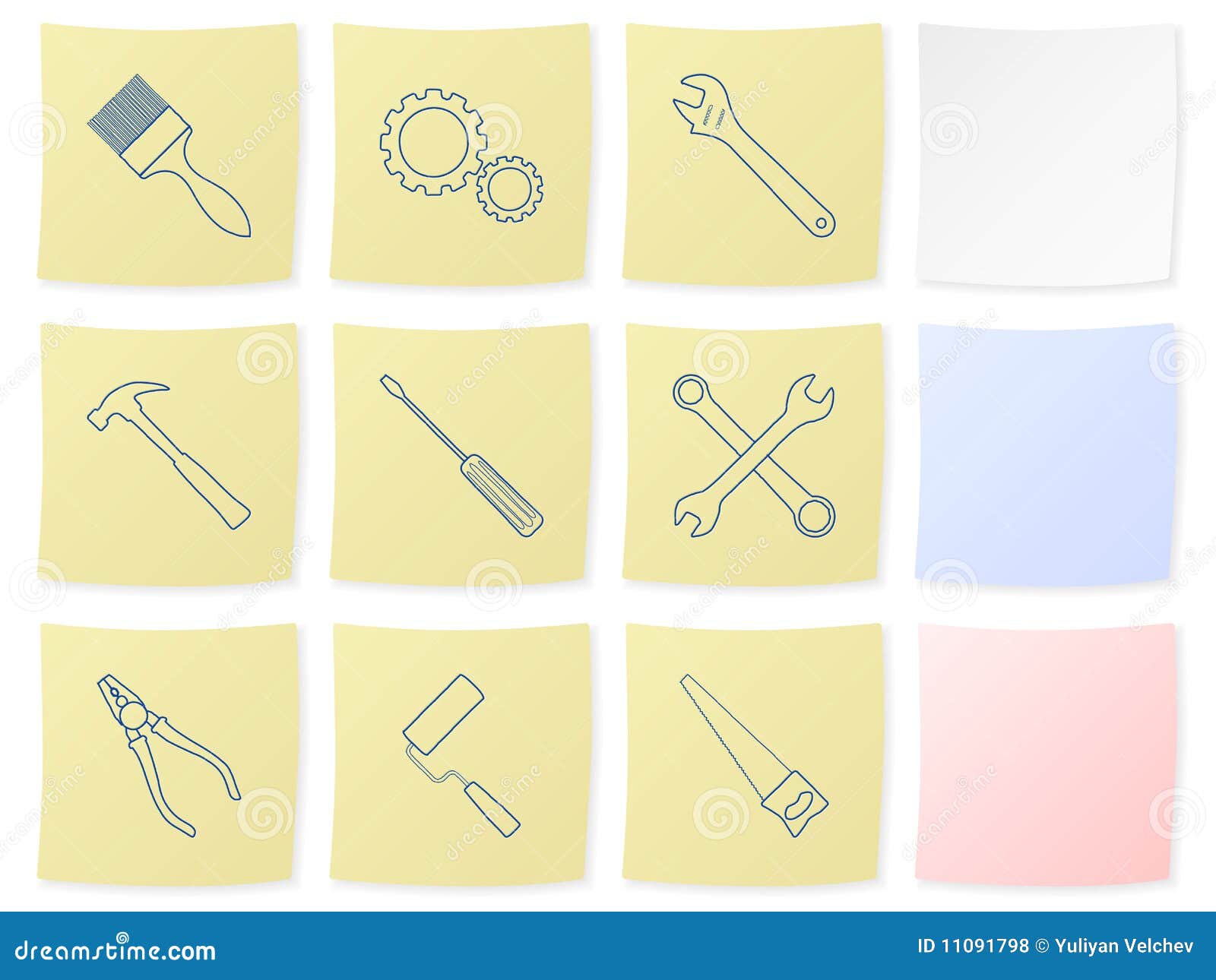 Tool sticker stock vector. Illustration of construction - 11091798