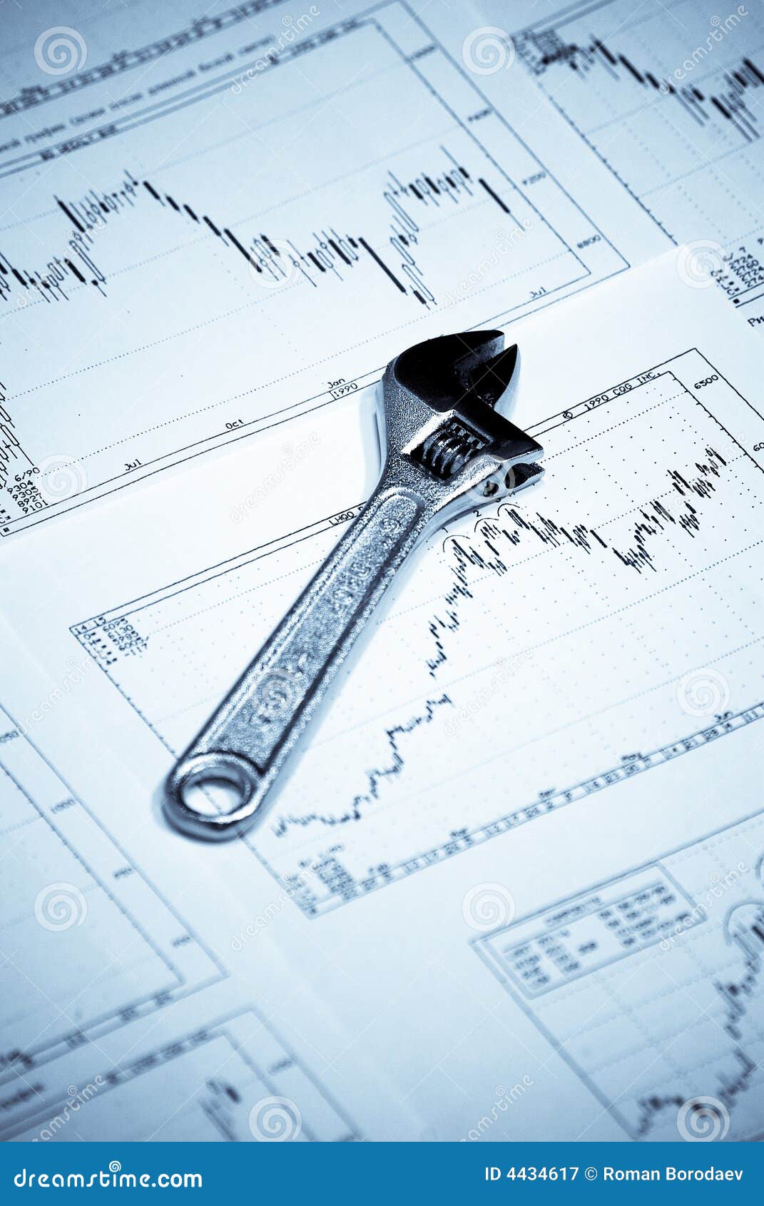 Tool and stock charts stock image. Image of diagram, interest - 4434617