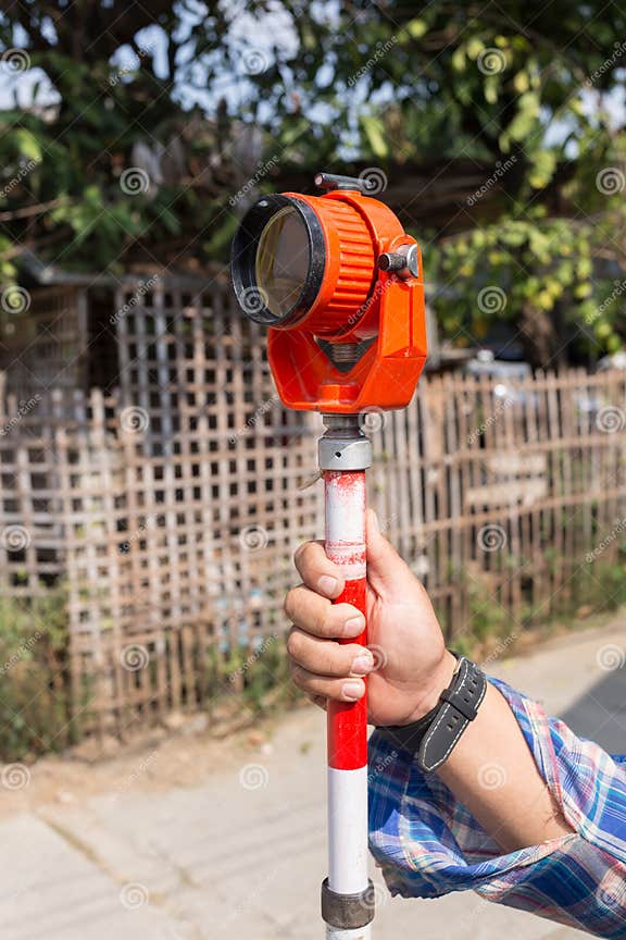 Tool of Surveying Measuring Equipment Level Transit Stock Image - Image ...