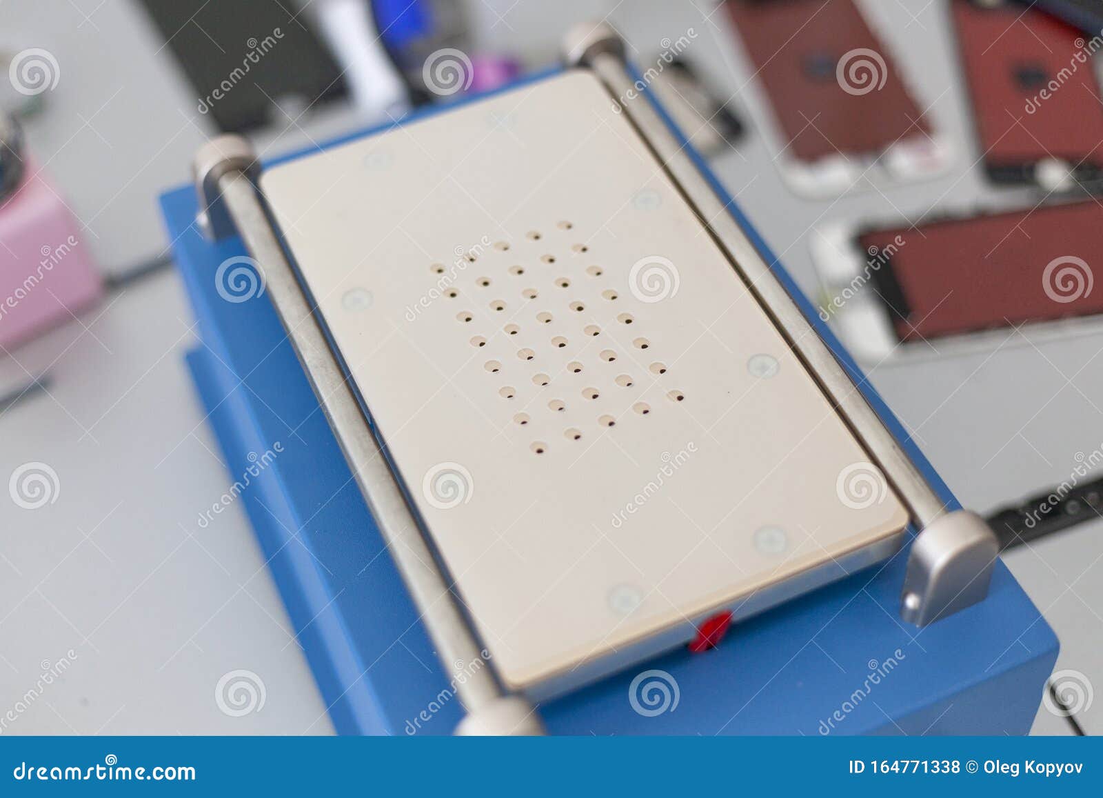 A Tool for Testing Gadgets. Stock Photo - Image of phone, workshop ...