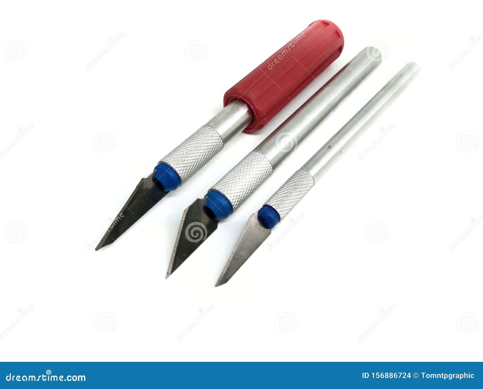 Tool Three Blade Handle on a White Stock Photo - Image of peel ...