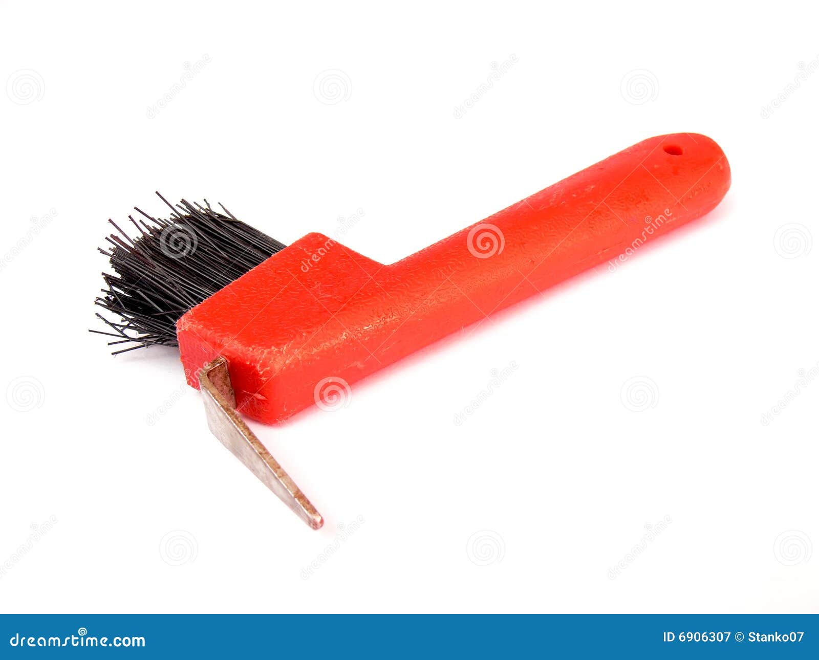 Tool to cleaning hooves stock image. Image of brush, dark - 6906307