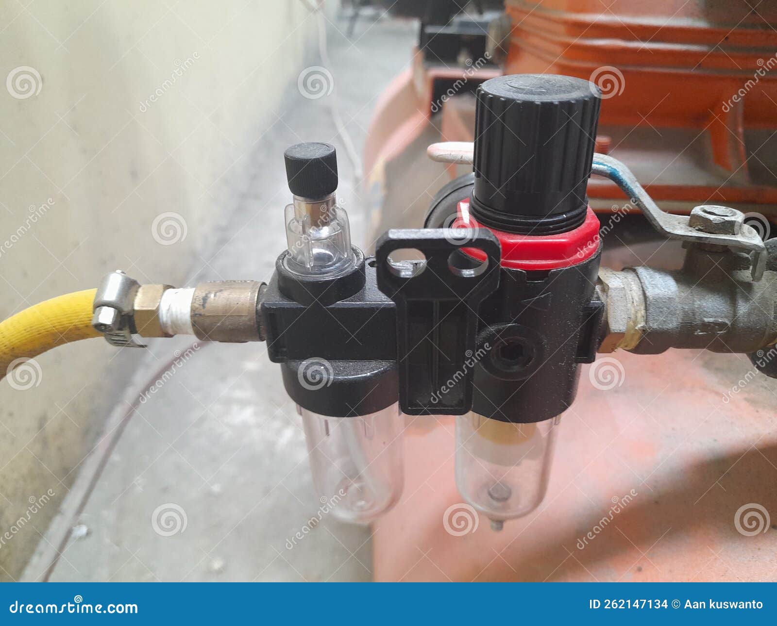 A Tool To Filter the Water in the Compressor Stock Photo - Image of ...