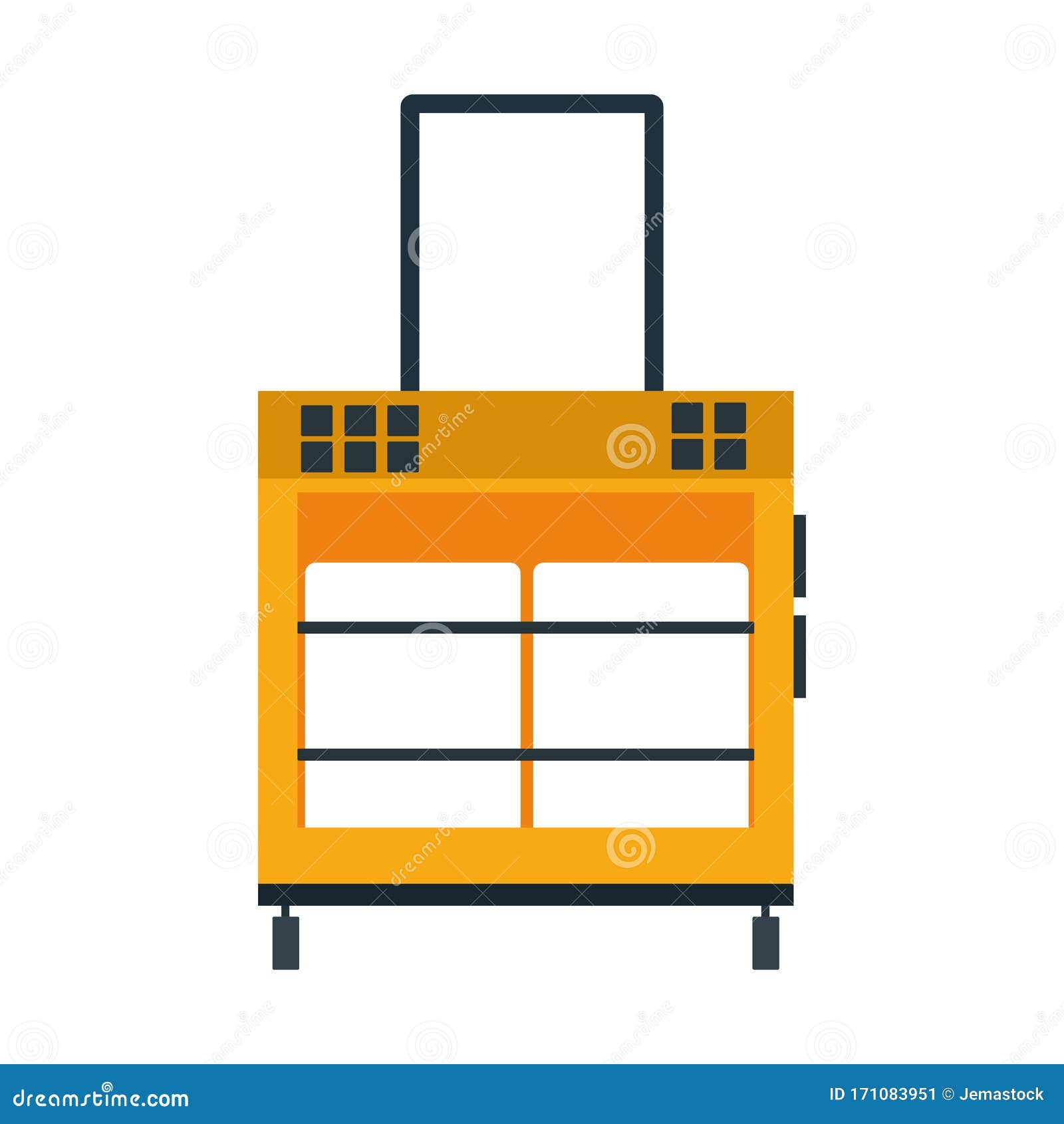 Tool Trolley Icon, Colorful Design Stock Vector - Illustration of ...