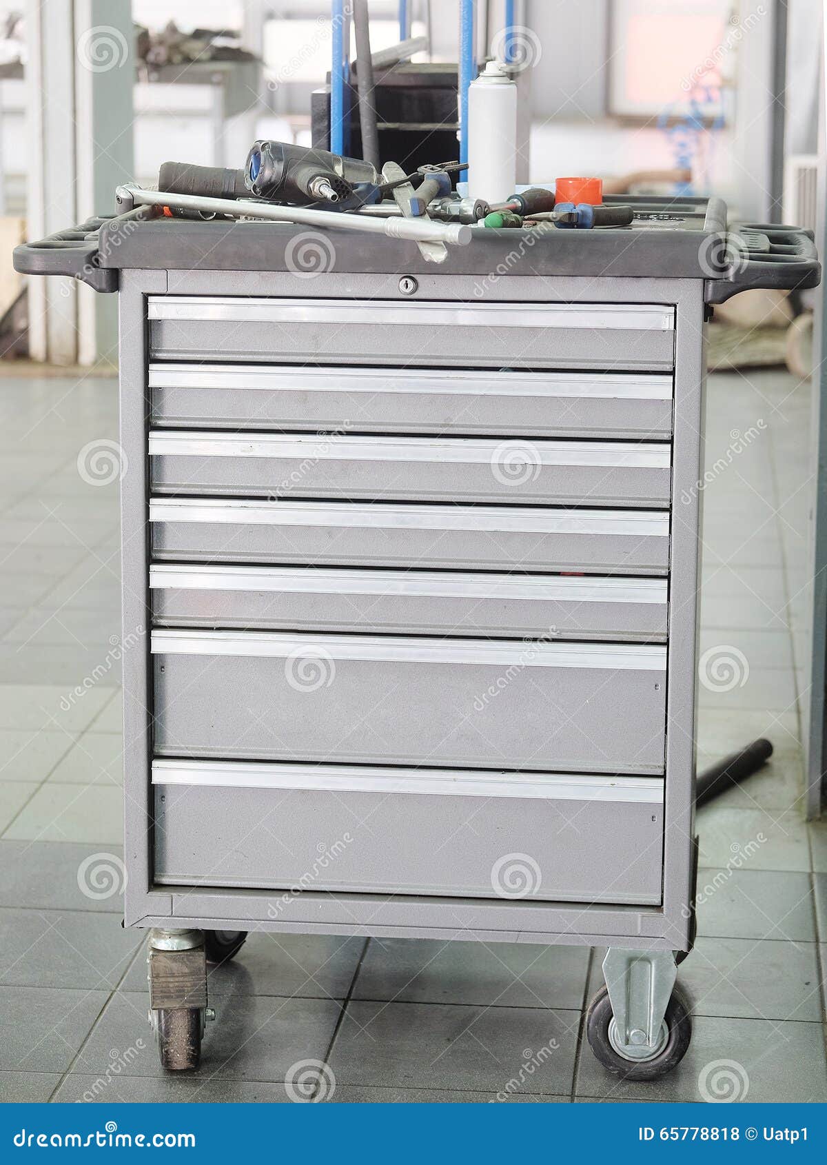 Tool trolley stock photo. Image of shop, automobile, auto - 65778818