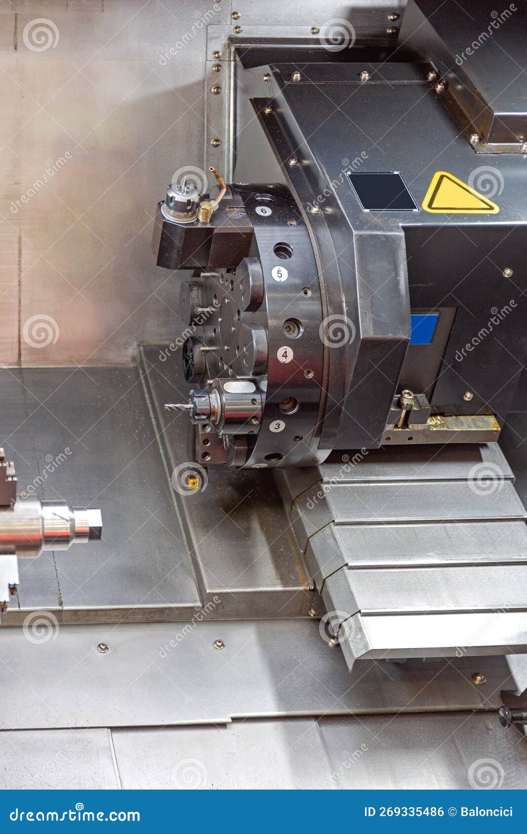Tool Turret Systems stock photo. Image of machining - 269335486