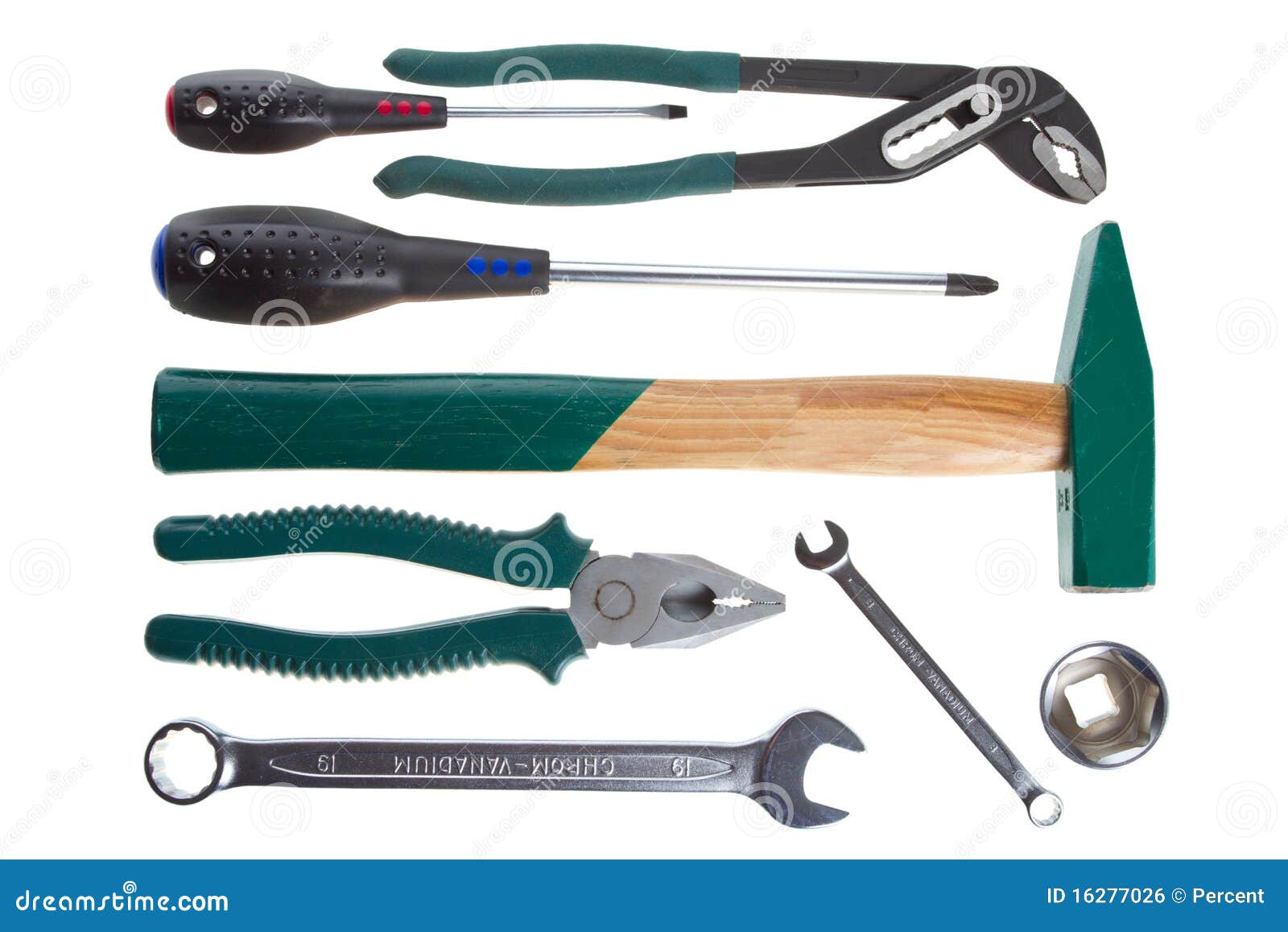 Tool-ware set stock photo. Image of metallic, horizontal - 16277026