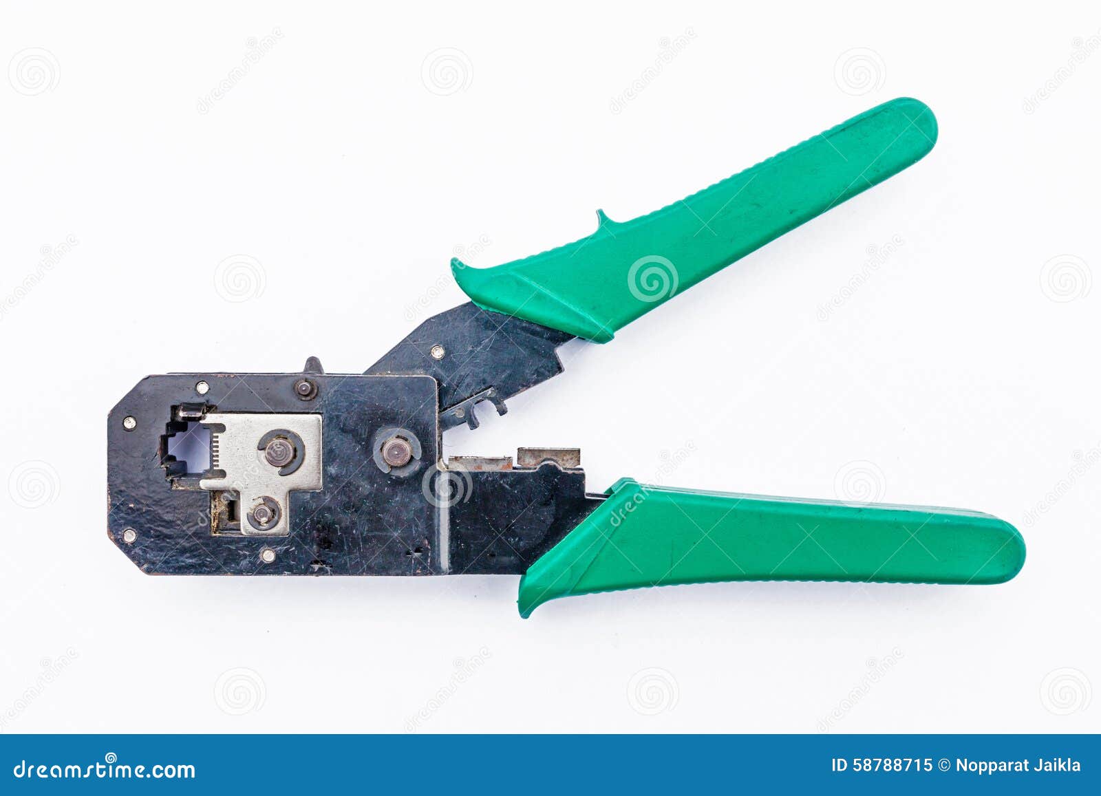 Tool for Work Modular Plug Crimper RJ45 RJ11 RJ12 Stock Image - Image ...