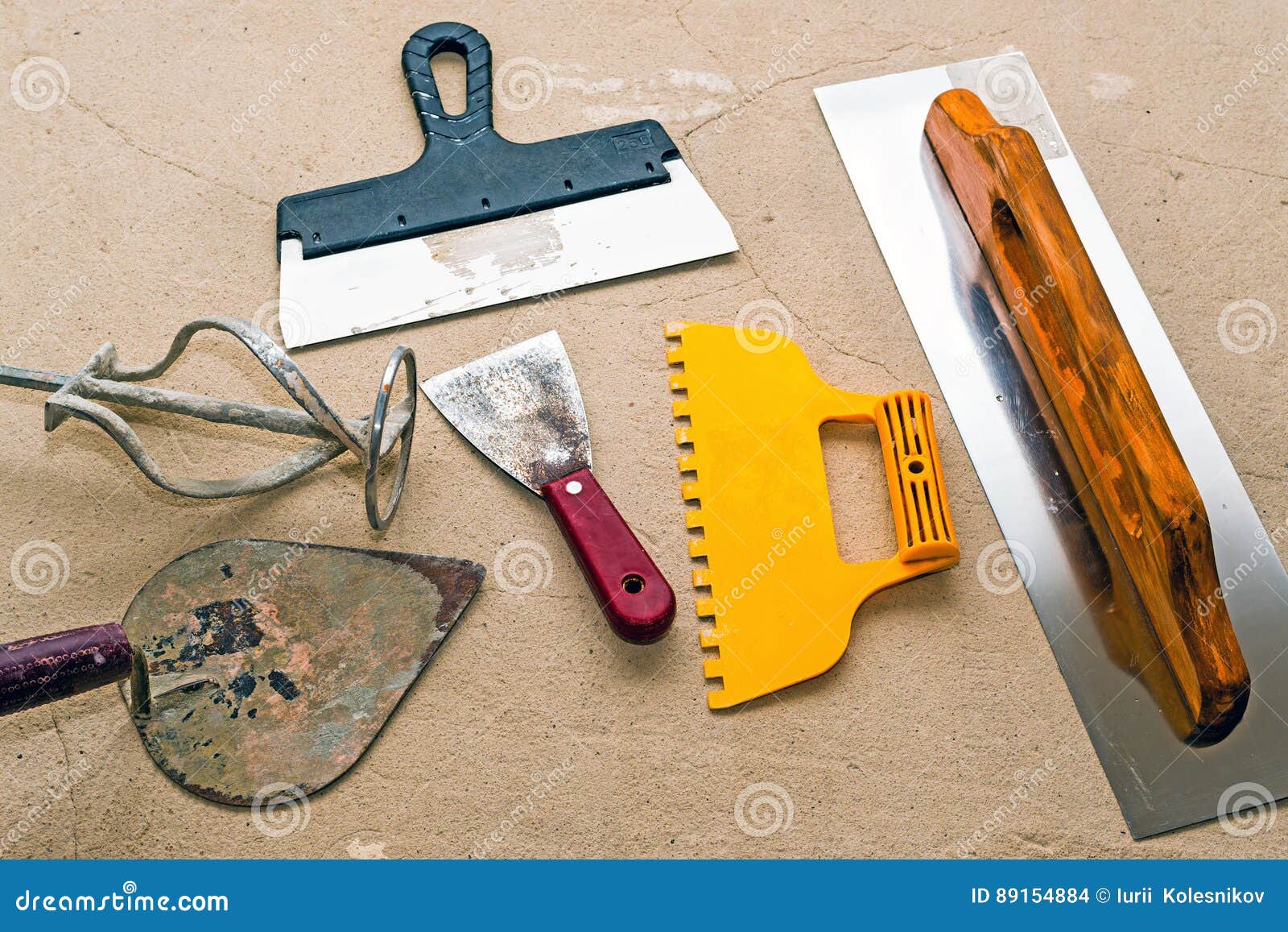 Tool for working plaster stock photo. Image of room, tiler - 89154884