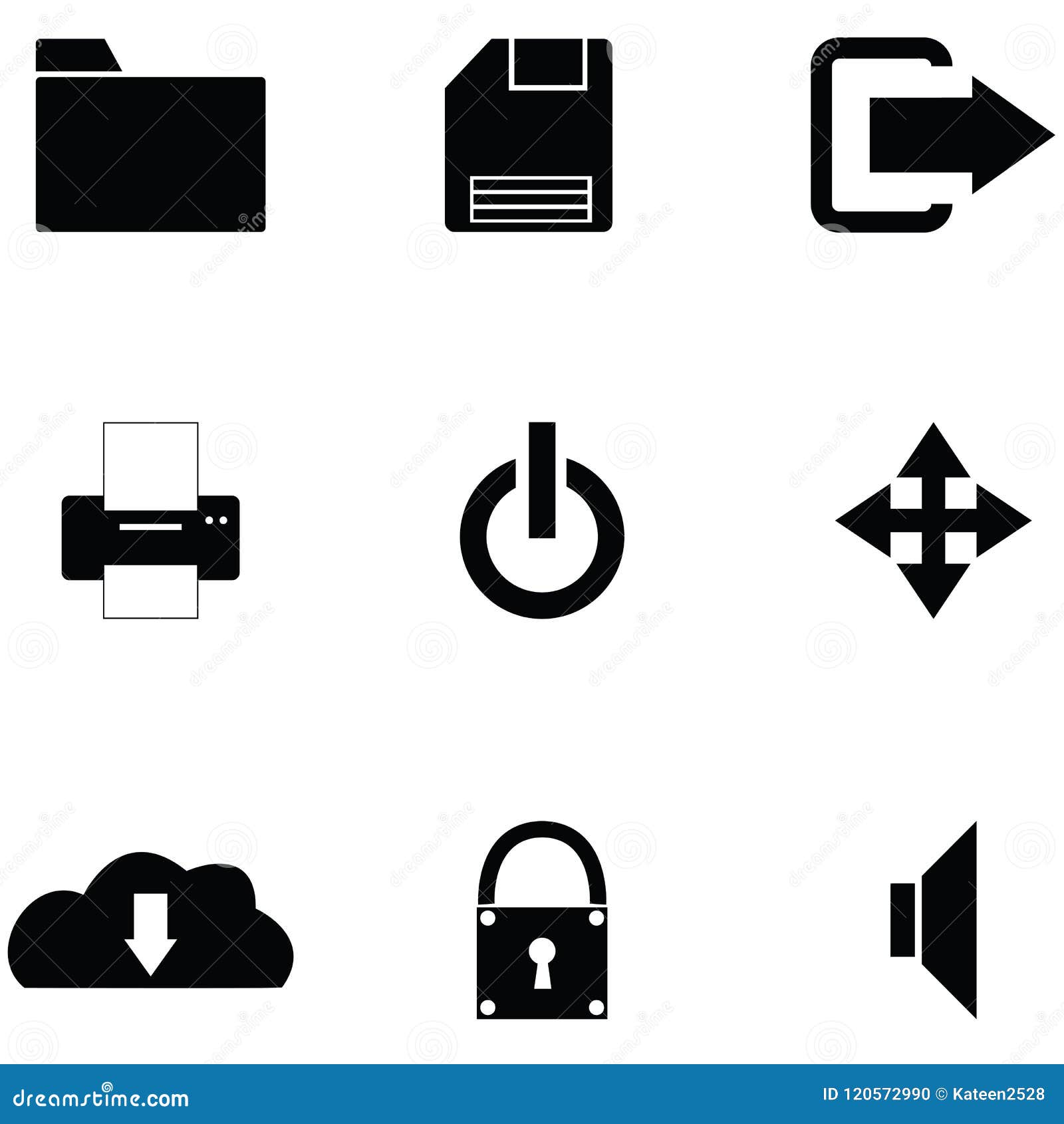 Toolbar icon set stock vector. Illustration of return - 120572990