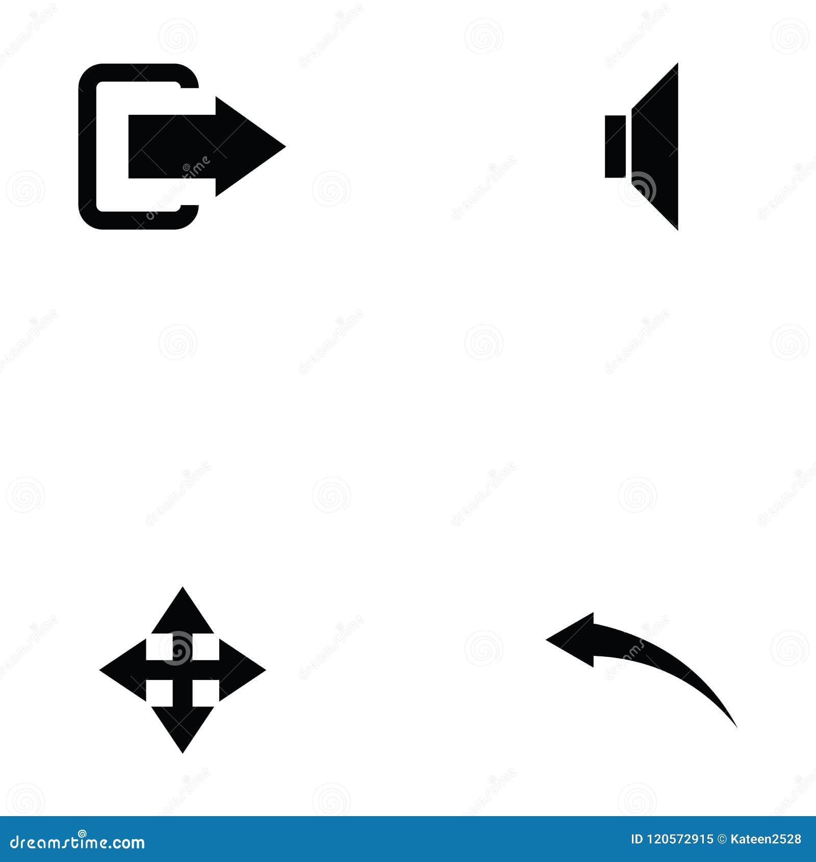 Toolbar icon set stock vector. Illustration of setting - 120572915