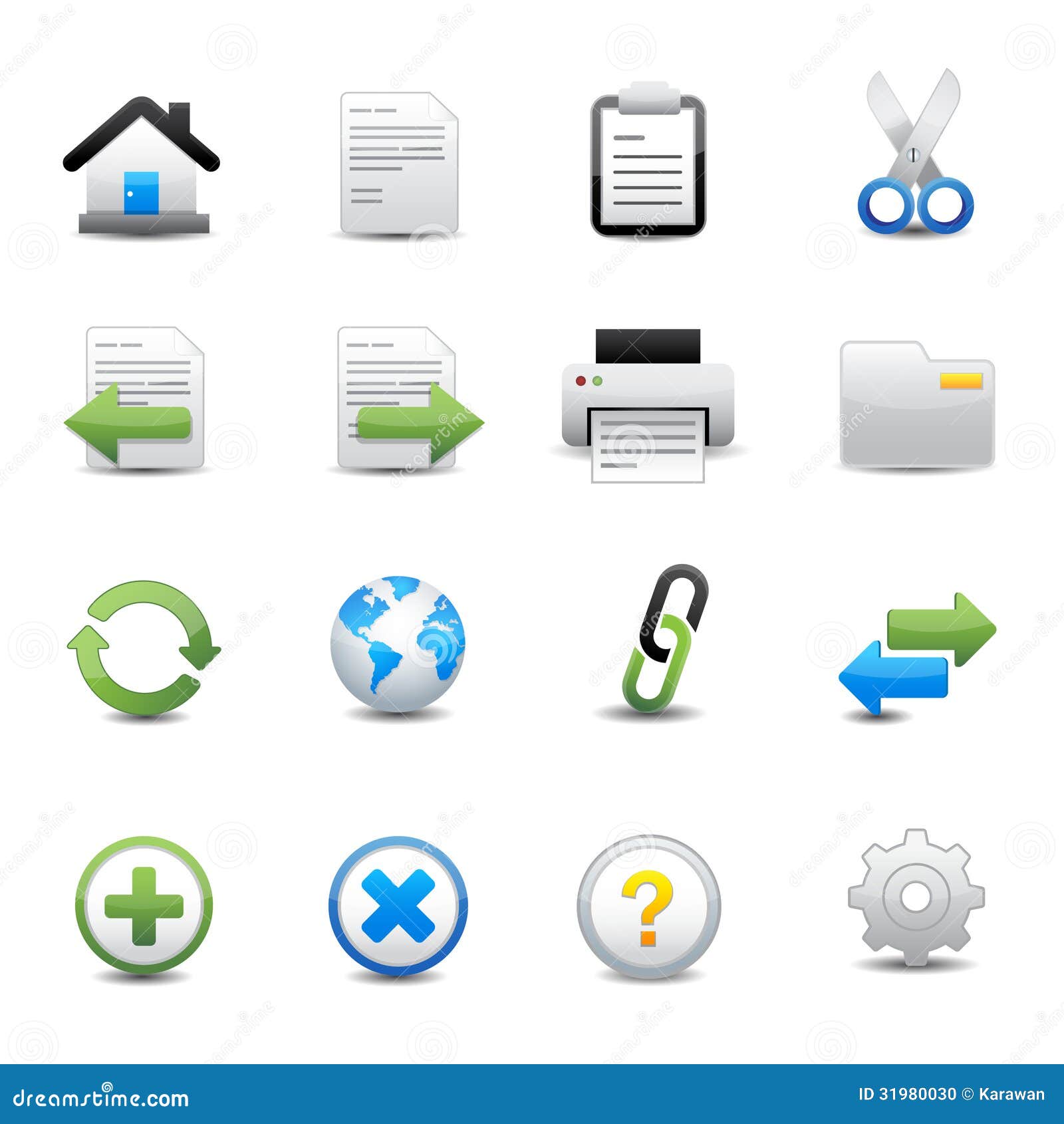 Toolbar and Website Icons stock vector. Illustration of preference ...
