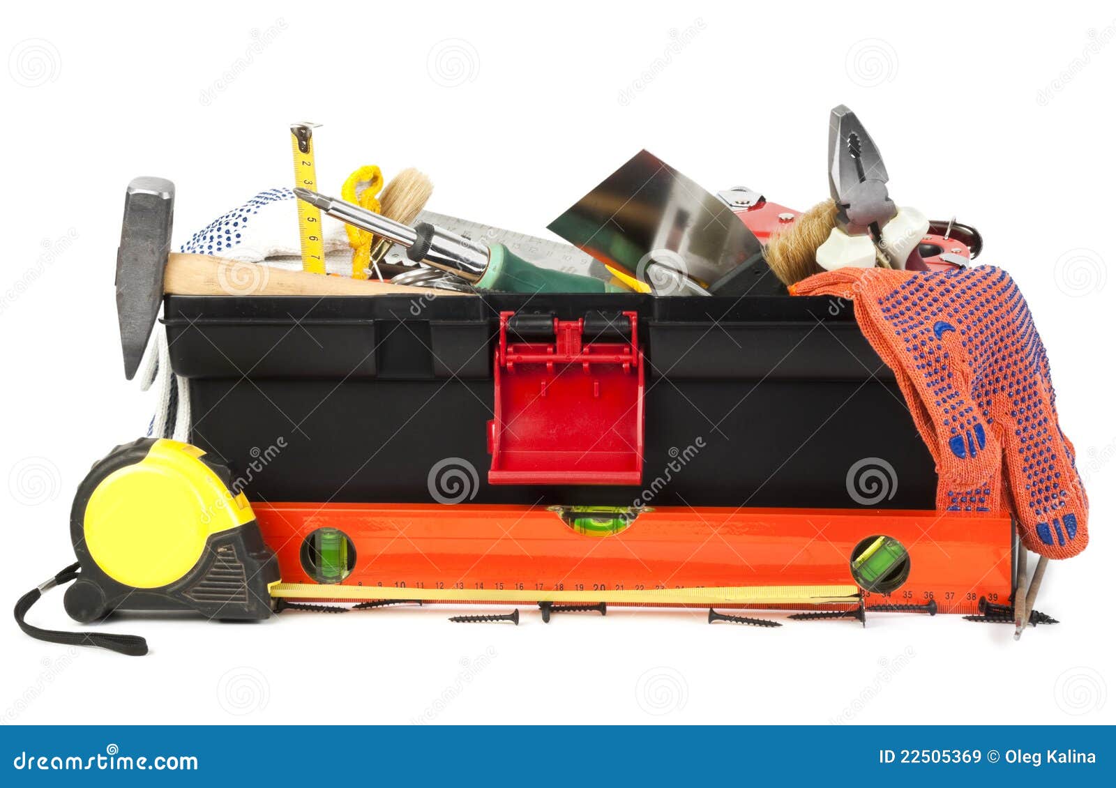 Toolbox stock image. Image of calculator, drill, screwdriver - 22505369