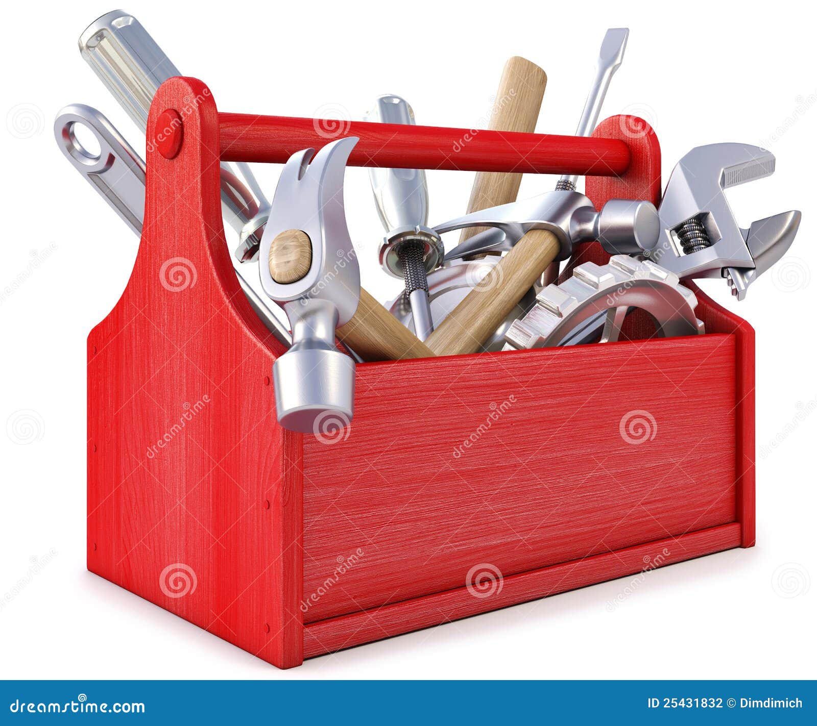 Toolbox stock illustration. Illustration of improvements - 25431832