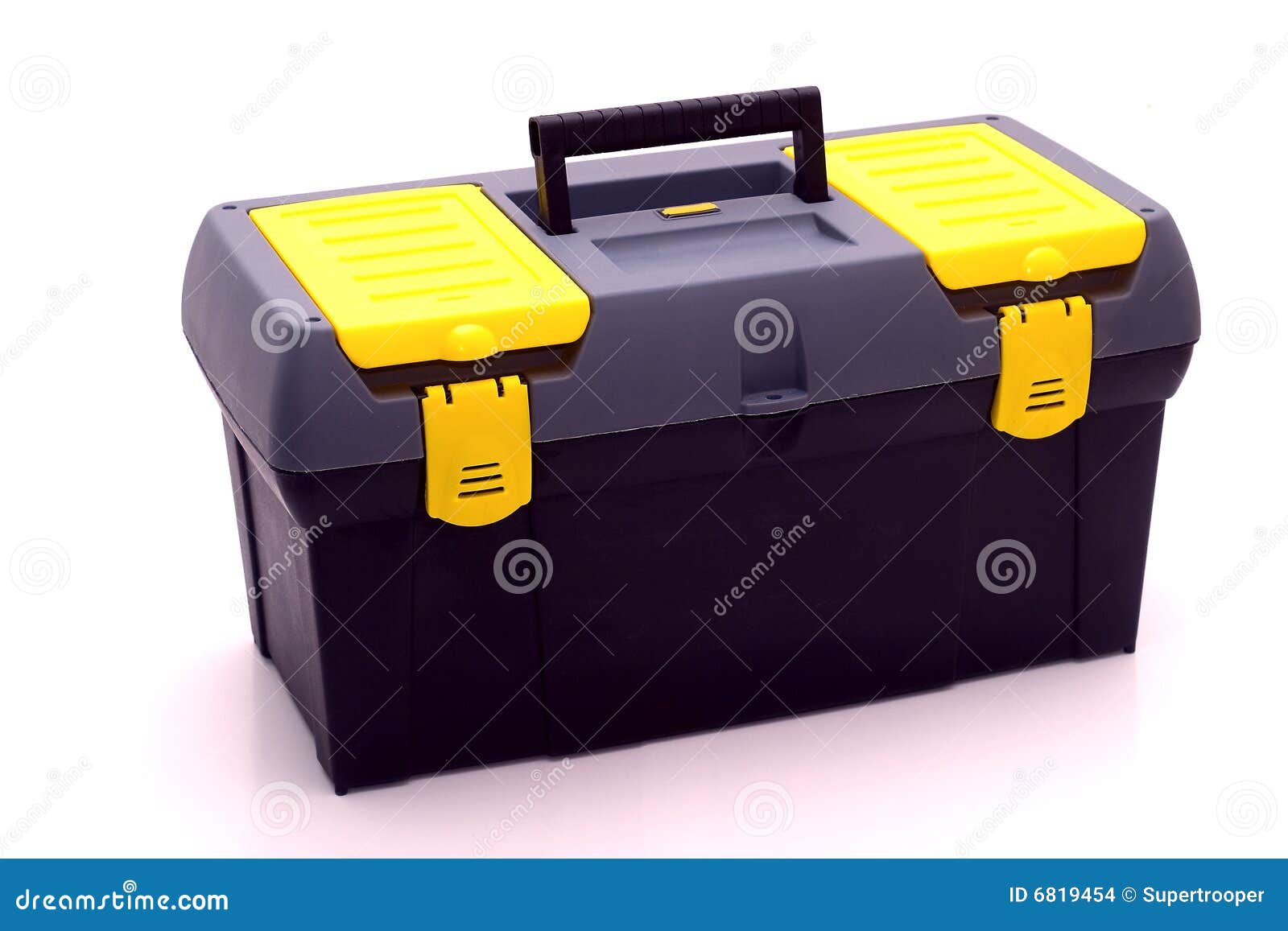 Toolbox stock foto. Image of toevoeging, hand, doos, compartiment - 6819454