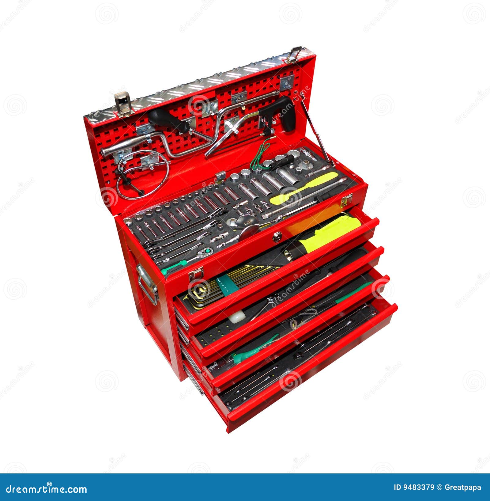 Toolbox stock image. Image of pliers, handle, tool, black - 9483379