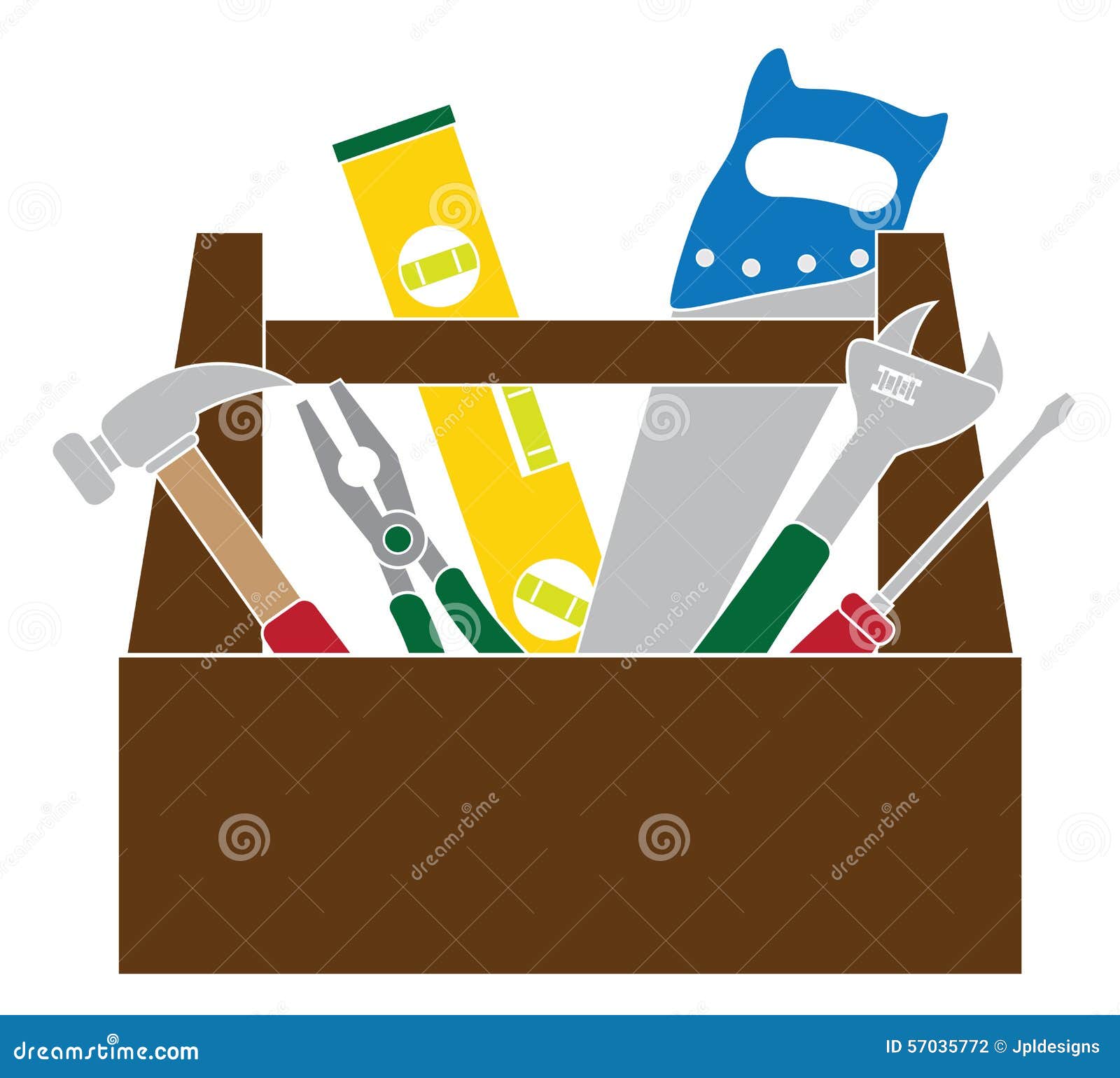 Toolbox with Construction Tools Color Vector Illustration Stock Vector ... Toolbox with Construction Tools Color Vector Illustration Stock Vector ...